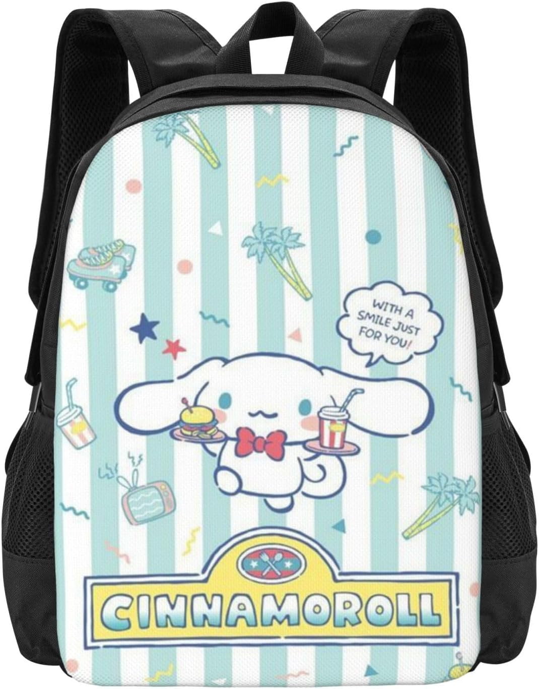 Cinnamoroll Cute Backpack Lightweight Large Capacity Laptop Backpack ...