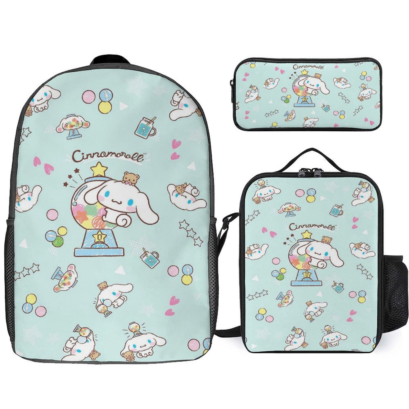 Cinnamoroll Cute Backpacks 3pcs Set Laptop Bag Travel Hiking Camping ...