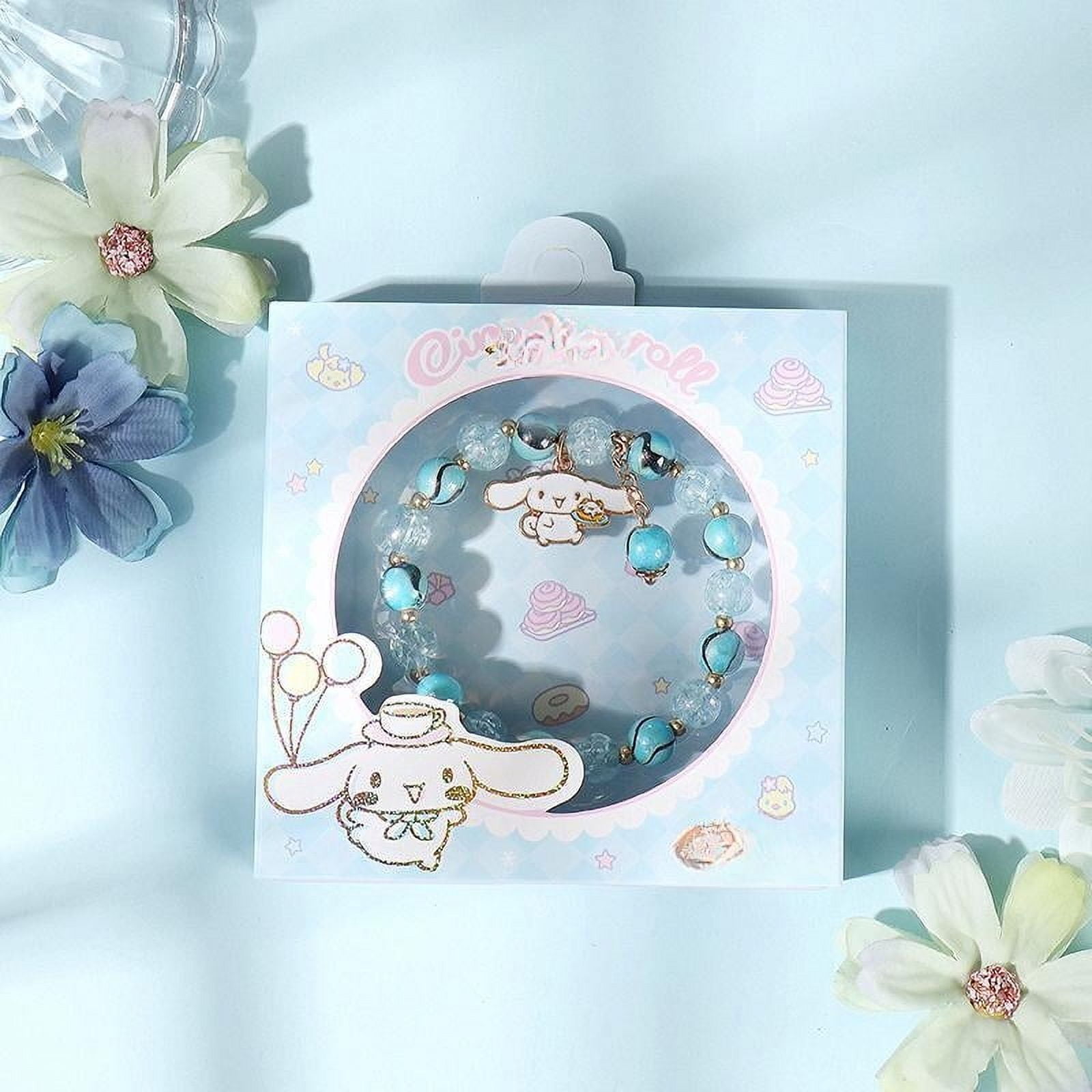 Cinnamoroll Cute girly heart accessories with colorful rainbow bracelet ...