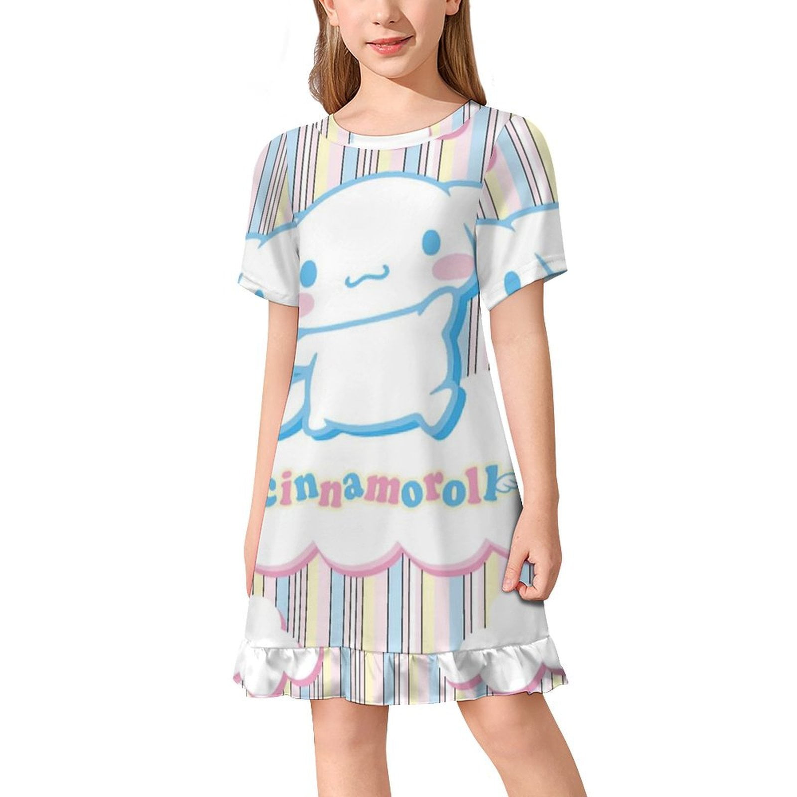 Cinnamoroll Dress for Girls Cute Casual Dresses 110CM Cinnamoroll Merch ...