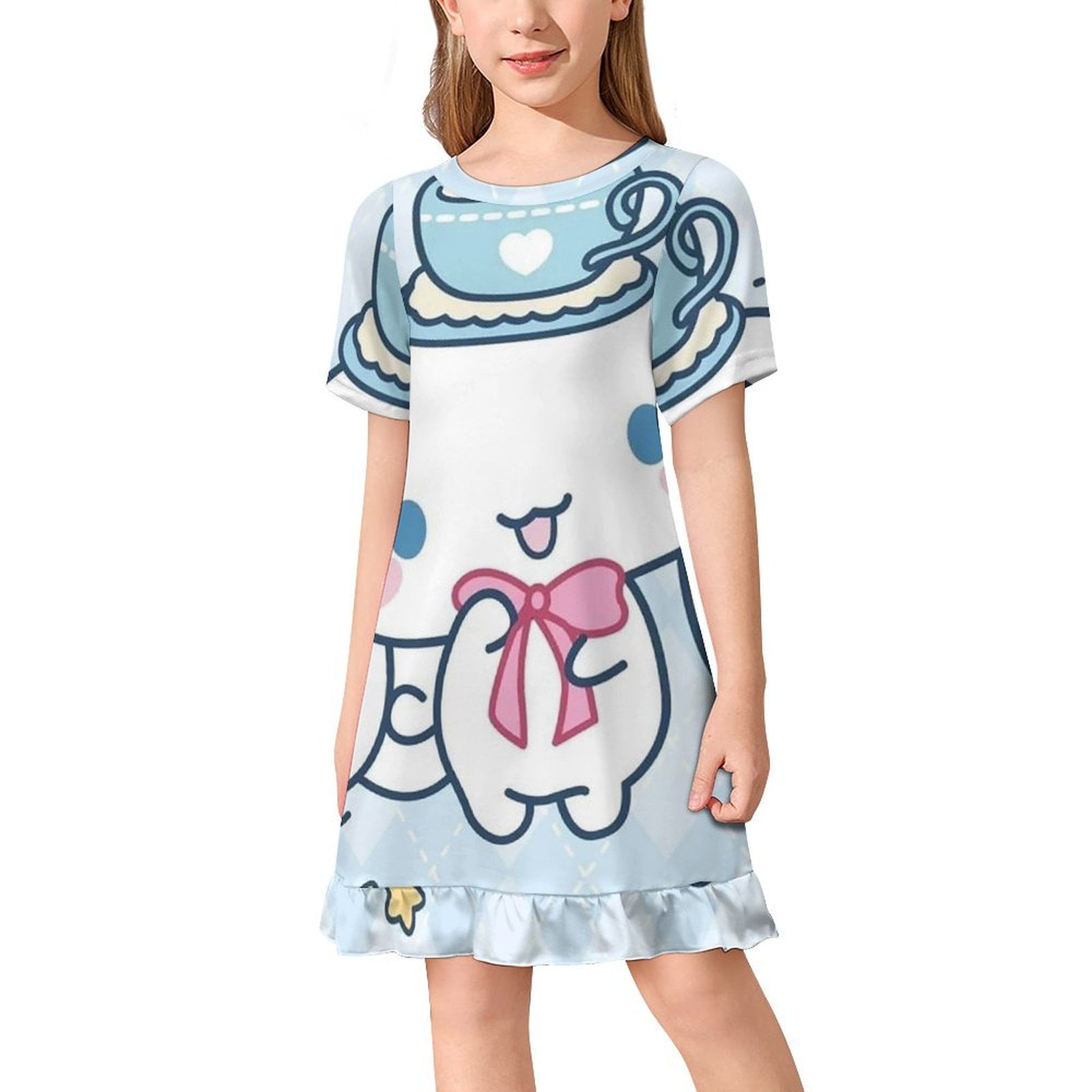 Cinnamoroll Dress for Girls Cute Casual Dresses 110CM Cinnamoroll Merch ...