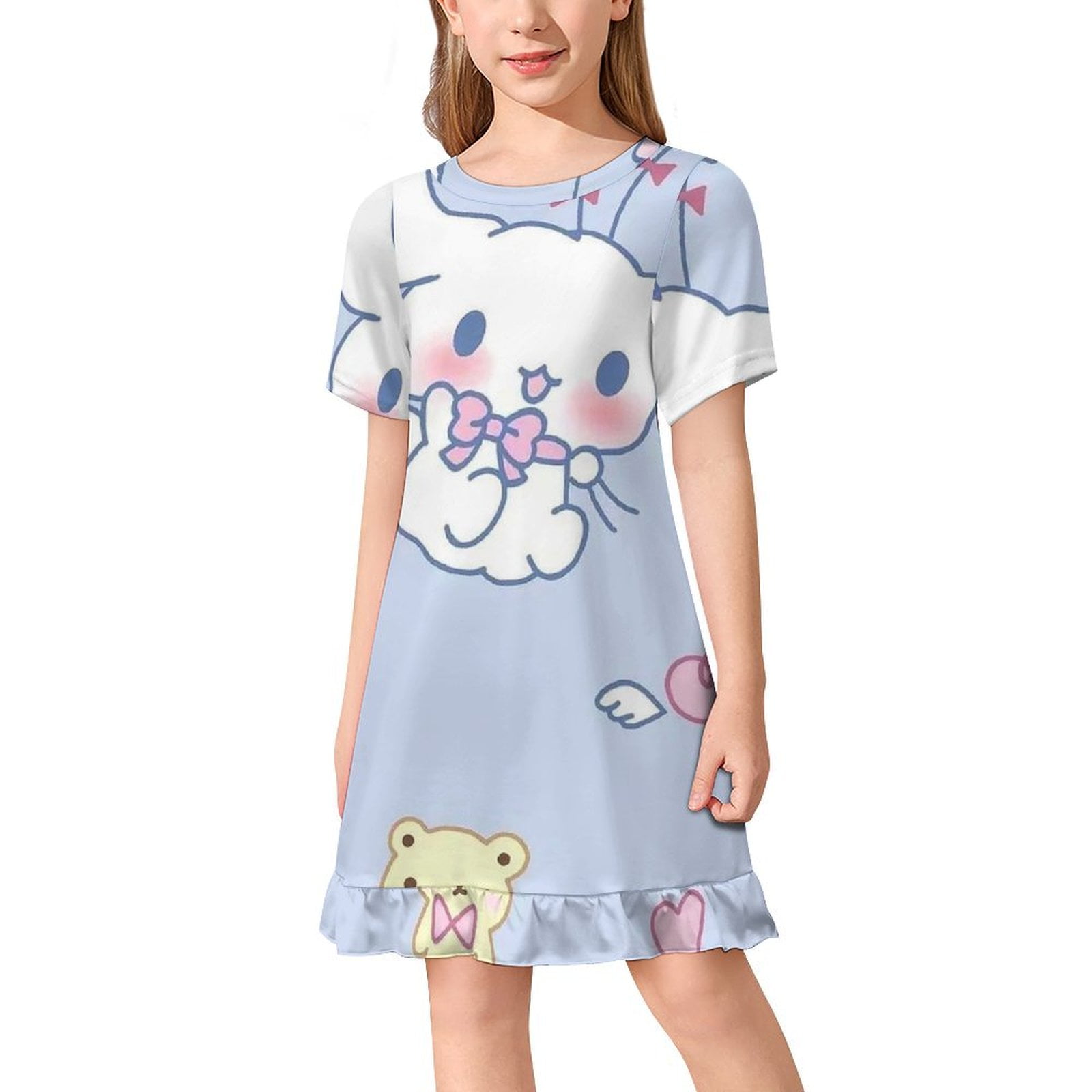 Cinnamoroll Dress for Girls Cute Casual Dresses 110CM Cinnamoroll Merch ...