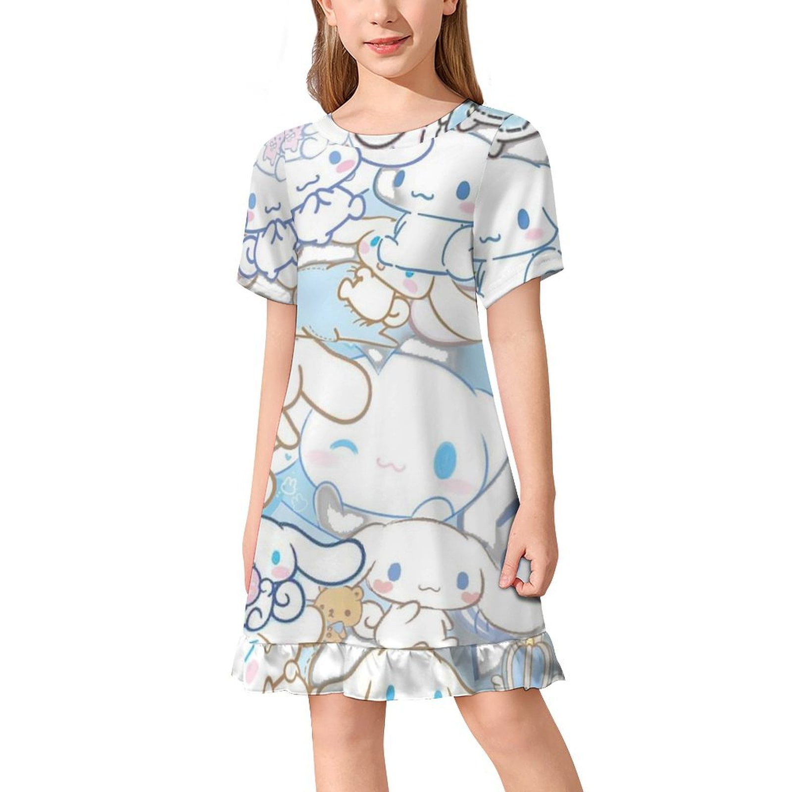 Cinnamoroll Dress for Girls Cute Casual Dresses 110CM Cinnamoroll Merch ...