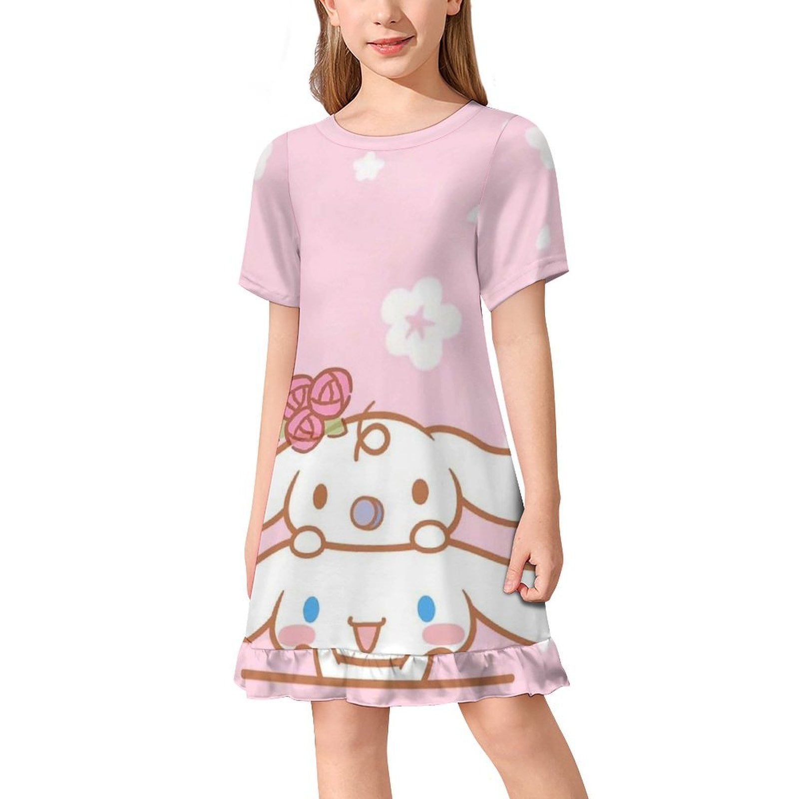 Cinnamoroll Dress for Girls Cute Casual Dresses 110CM Cinnamoroll Merch ...