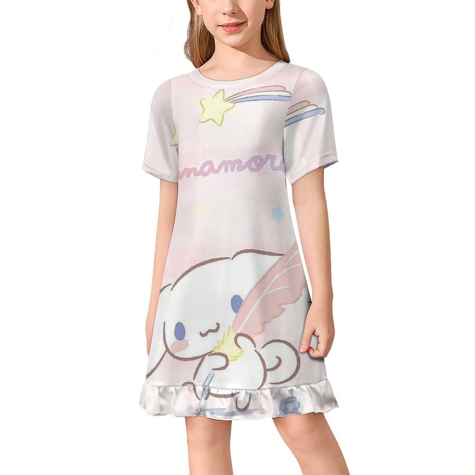 Cinnamoroll Dress for Girls Cute Casual Dresses 110CM Cinnamoroll Merch ...