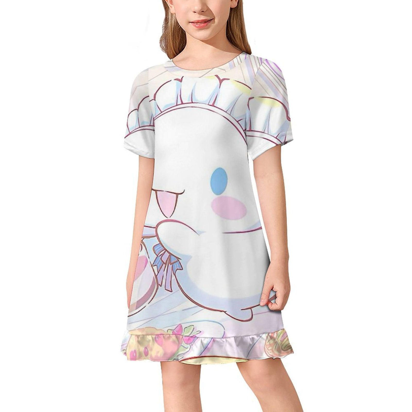 Cinnamoroll Dress for Girls Cute Casual Dresses 110CM Cinnamoroll Merch ...
