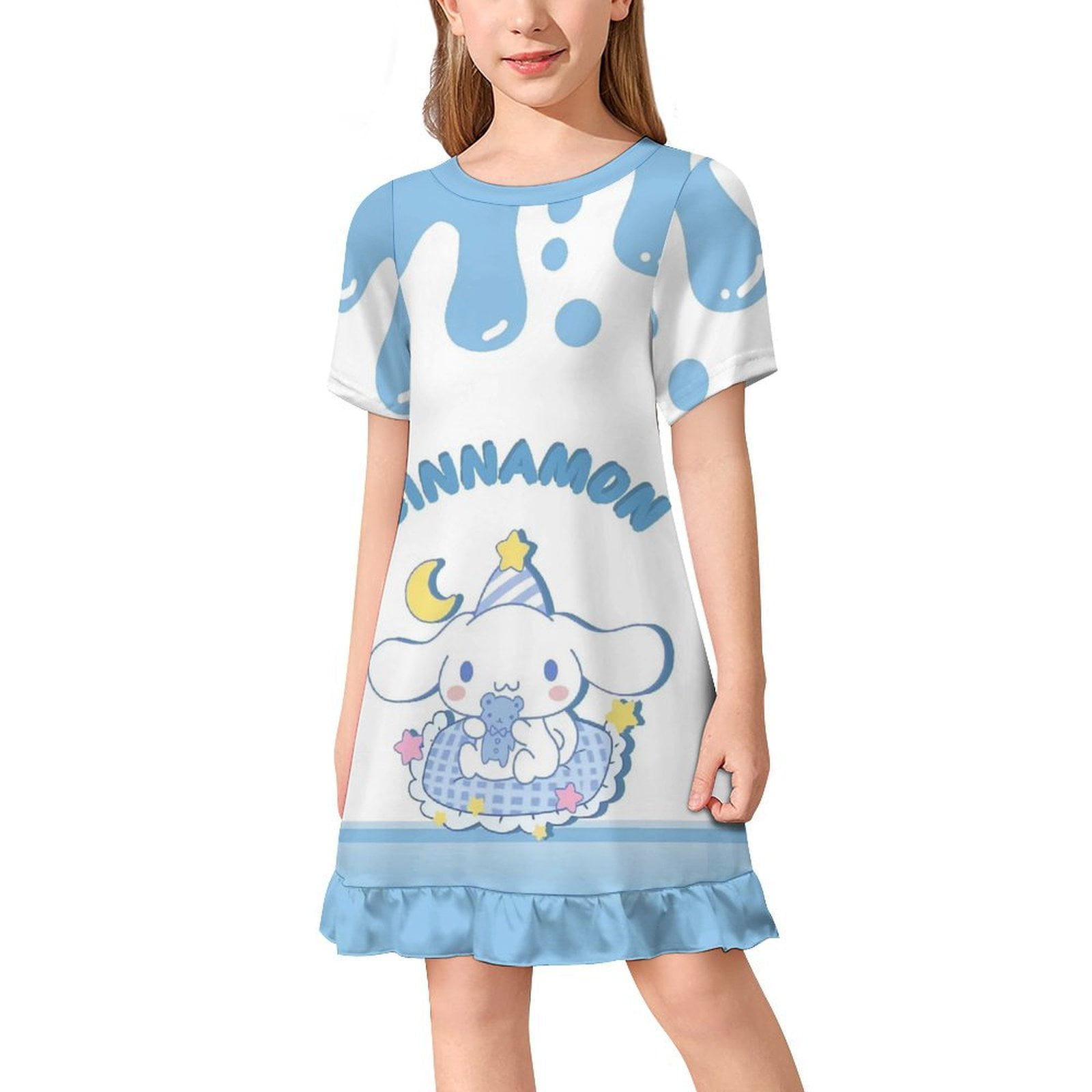 Cinnamoroll Dress for Girls Cute Casual Dresses 110CM Cinnamoroll Merch ...