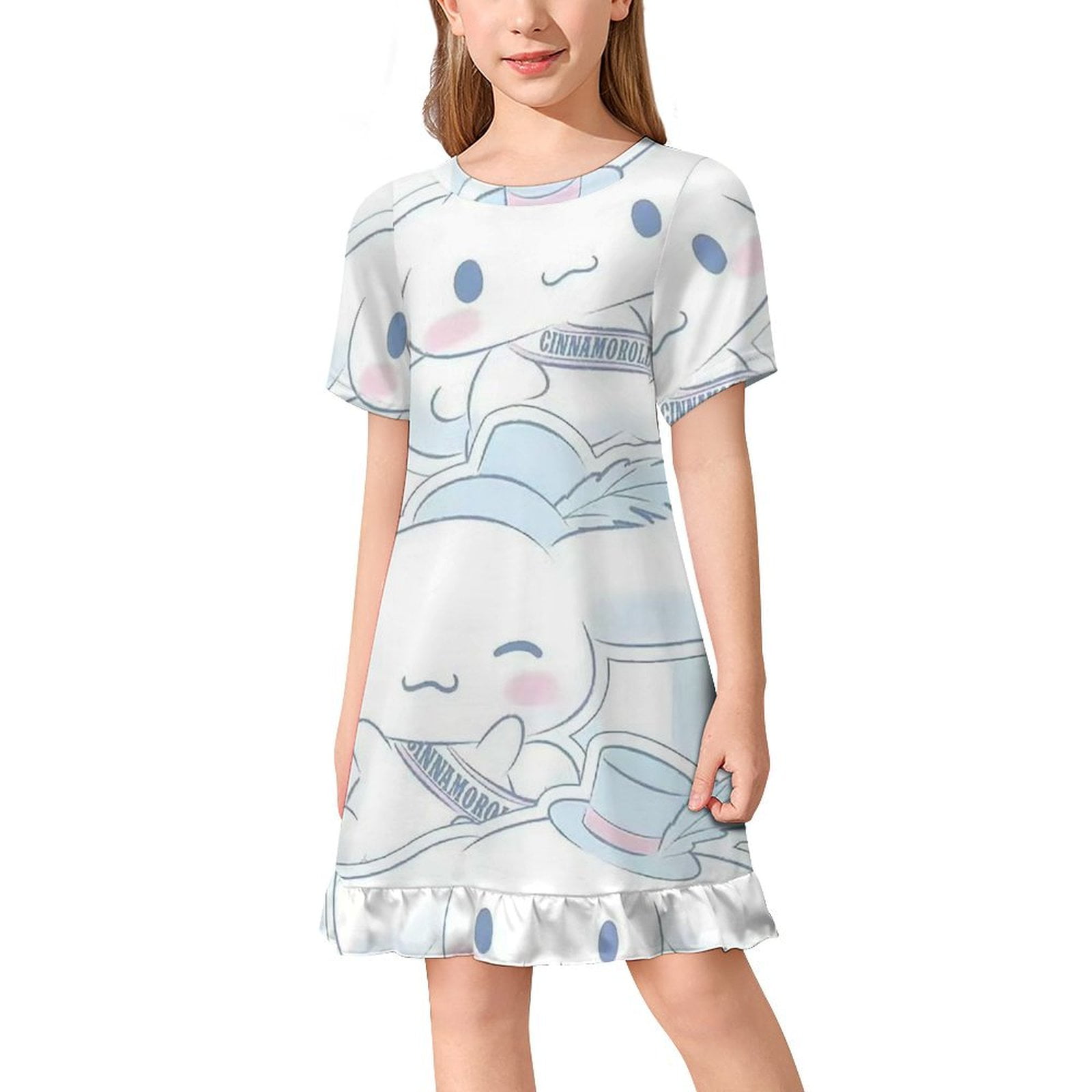 Cinnamoroll Dress for Girls Cute Casual Dresses 120CM Cinnamoroll Merch ...