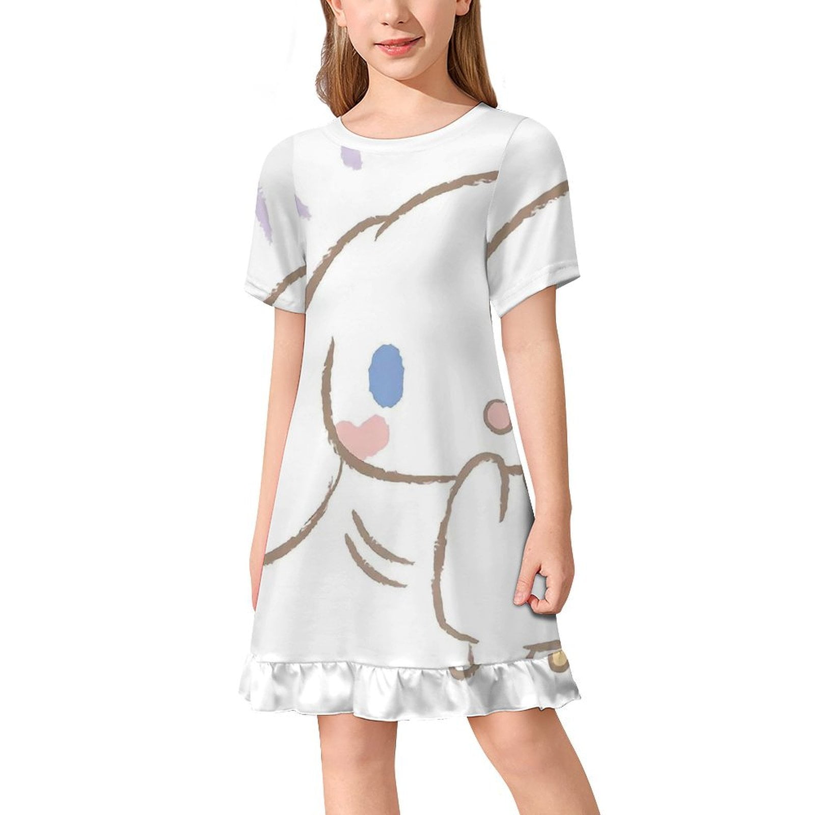 Cinnamoroll Dress for Girls Cute Casual Dresses 120CM Cinnamoroll Merch ...