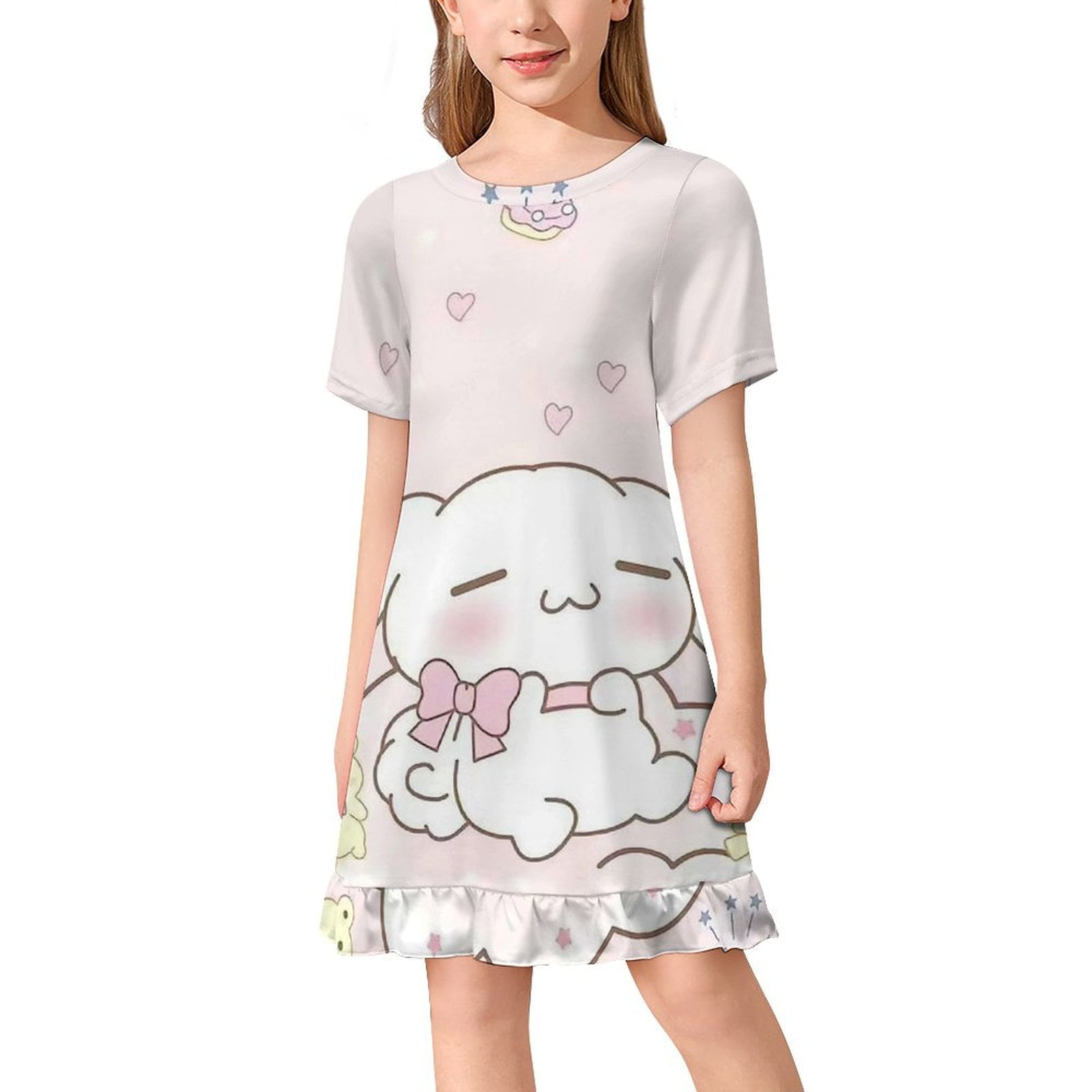 Cinnamoroll Dress for Girls Cute Casual Dresses 120CM Cinnamoroll Merch ...