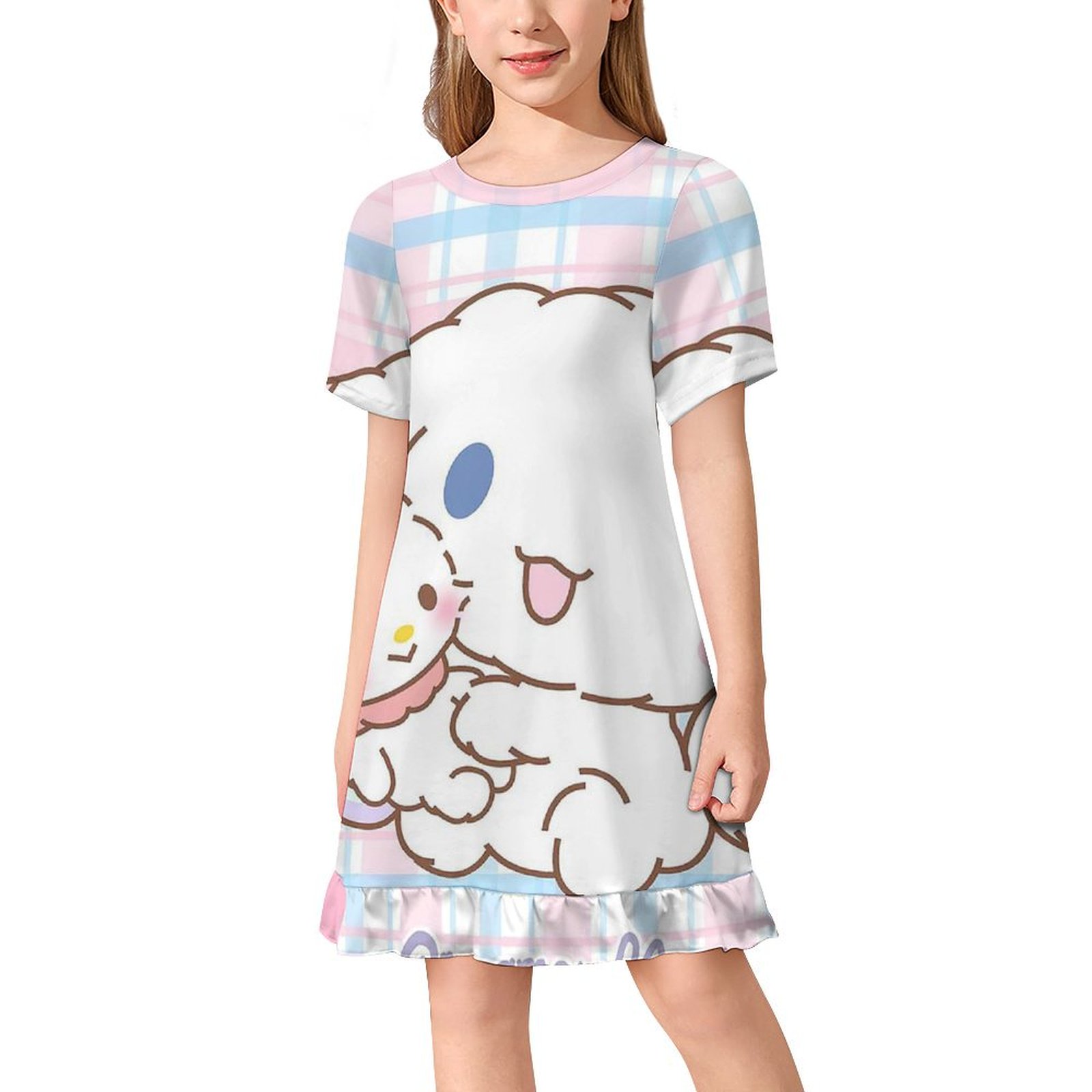 Cinnamoroll Dress for Girls Cute Casual Dresses 120CM Cinnamoroll Merch ...