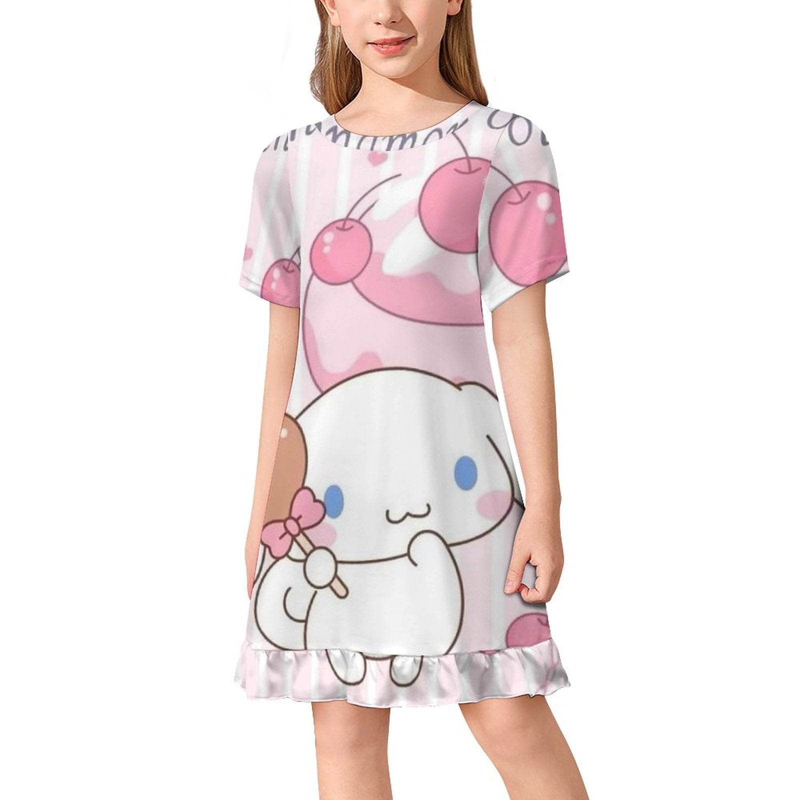 Cinnamoroll Dress for Girls Cute Casual Dresses 120CM Cinnamoroll Merch ...
