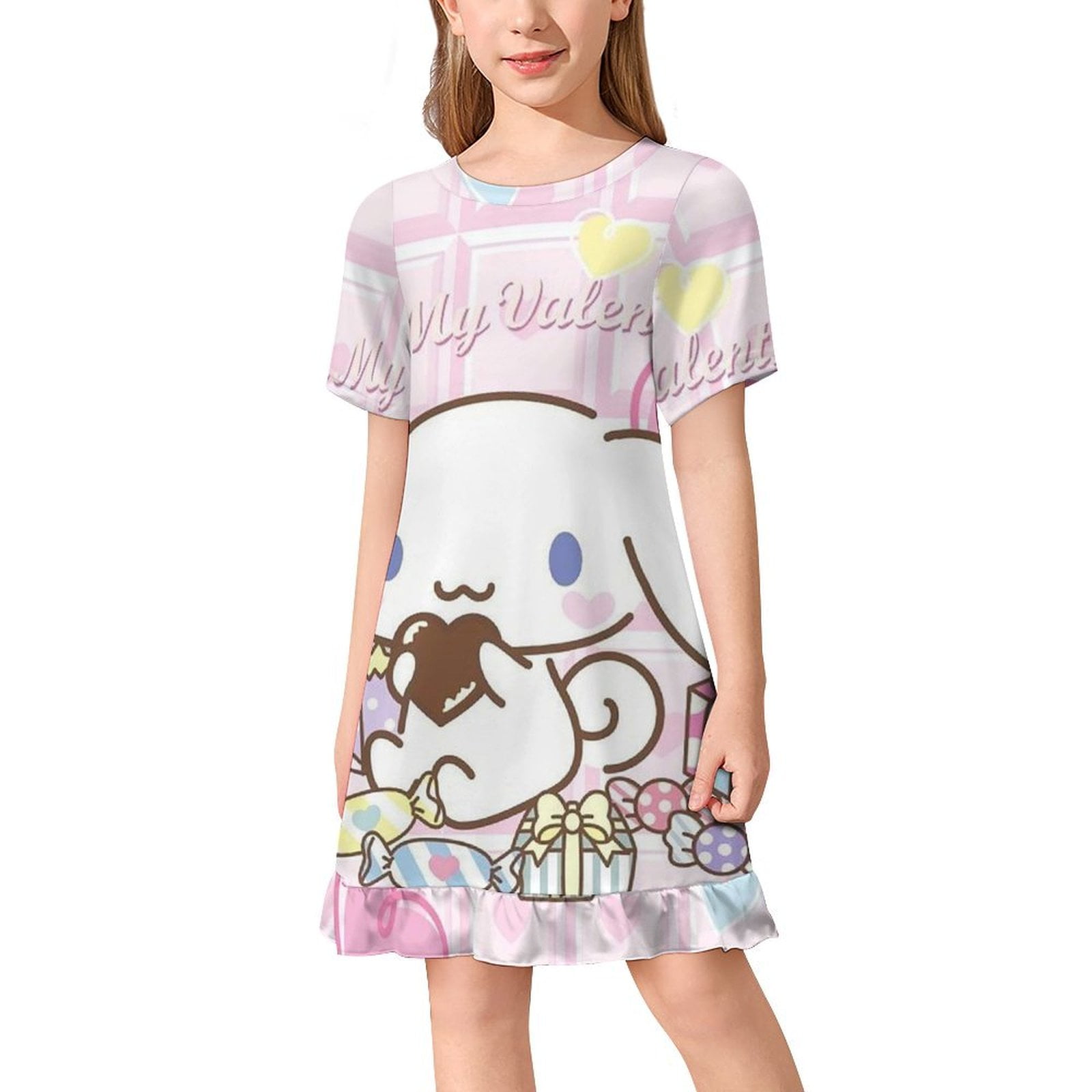 Cinnamoroll Dress for Girls Cute Casual Dresses 120CM Cinnamoroll Merch ...