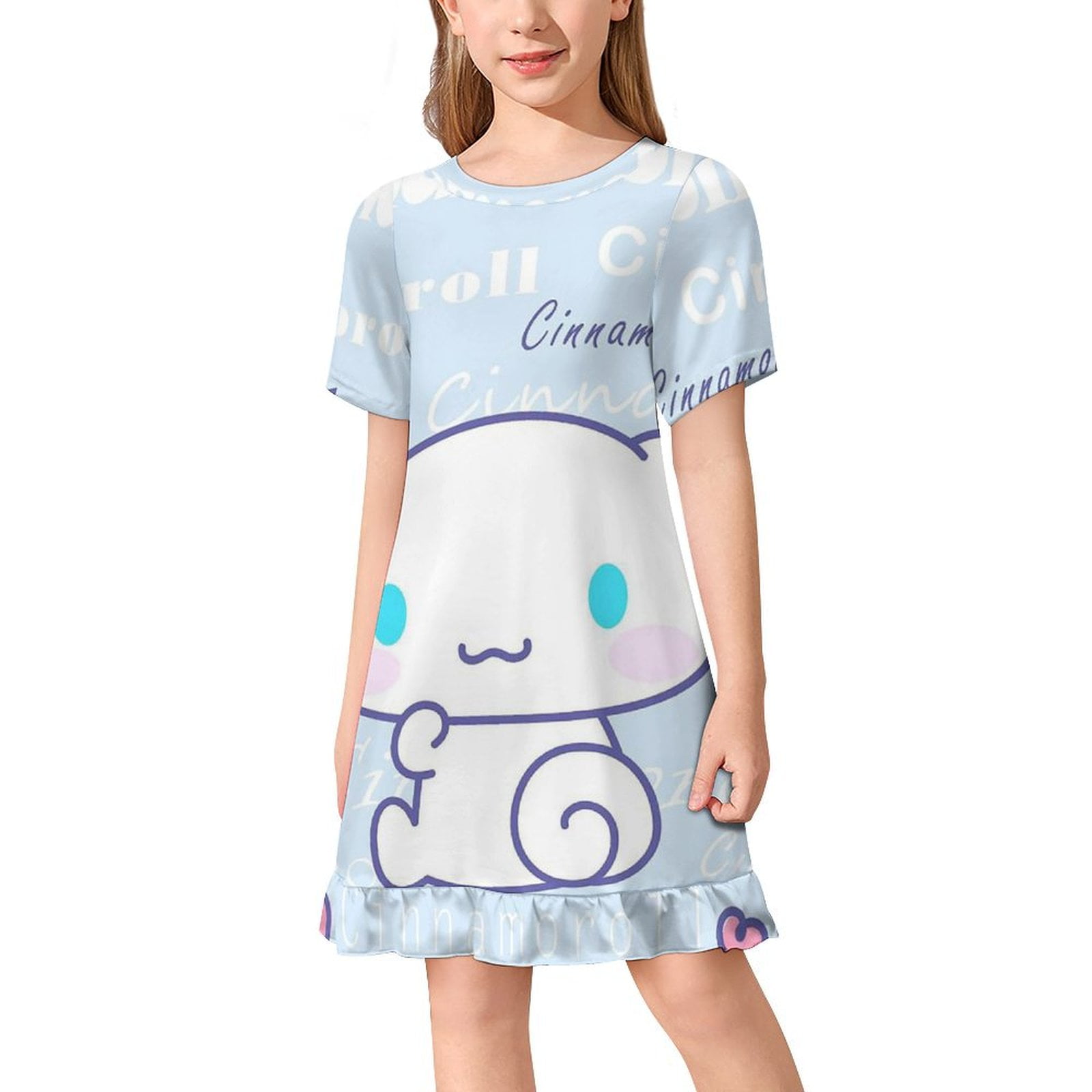 Cinnamoroll Dress for Girls Cute Casual Dresses 120CM Cinnamoroll Merch ...