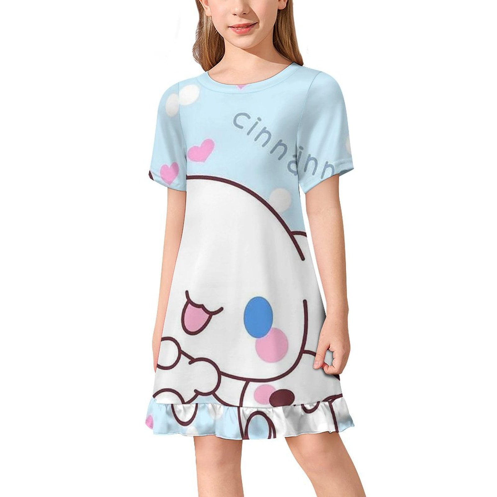 Cinnamoroll Dress for Girls Cute Casual Dresses 130CM Cinnamoroll Merch ...