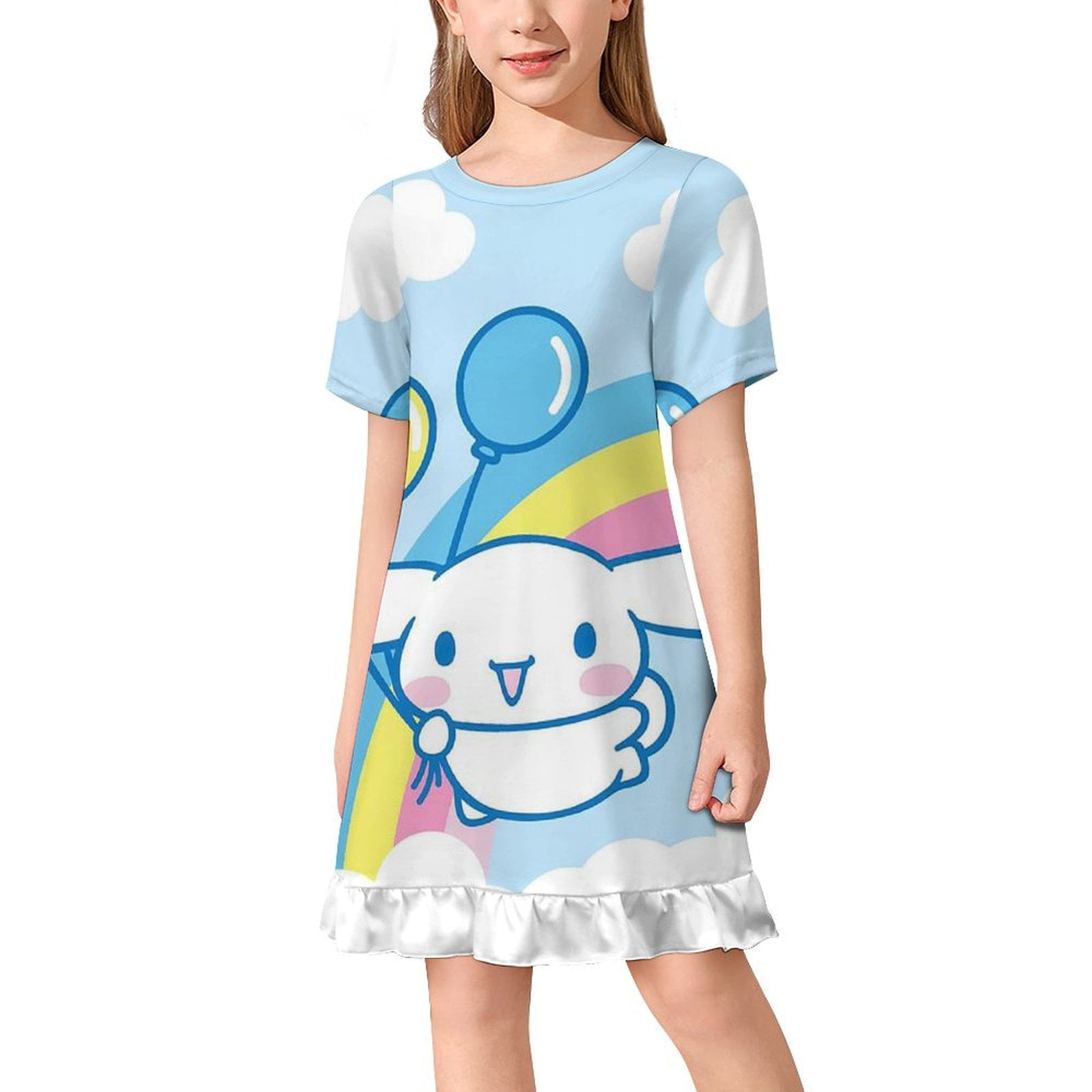Cinnamoroll Dress for Girls Cute Casual Dresses 130CM Cinnamoroll Merch for Kids - Walmart.com