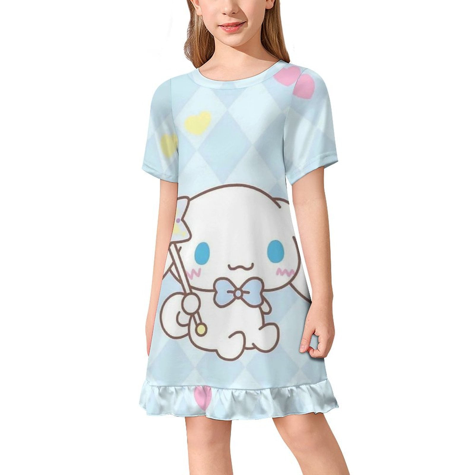 Cinnamoroll Dress for Girls Cute Casual Dresses 140CM Cinnamoroll Merch ...