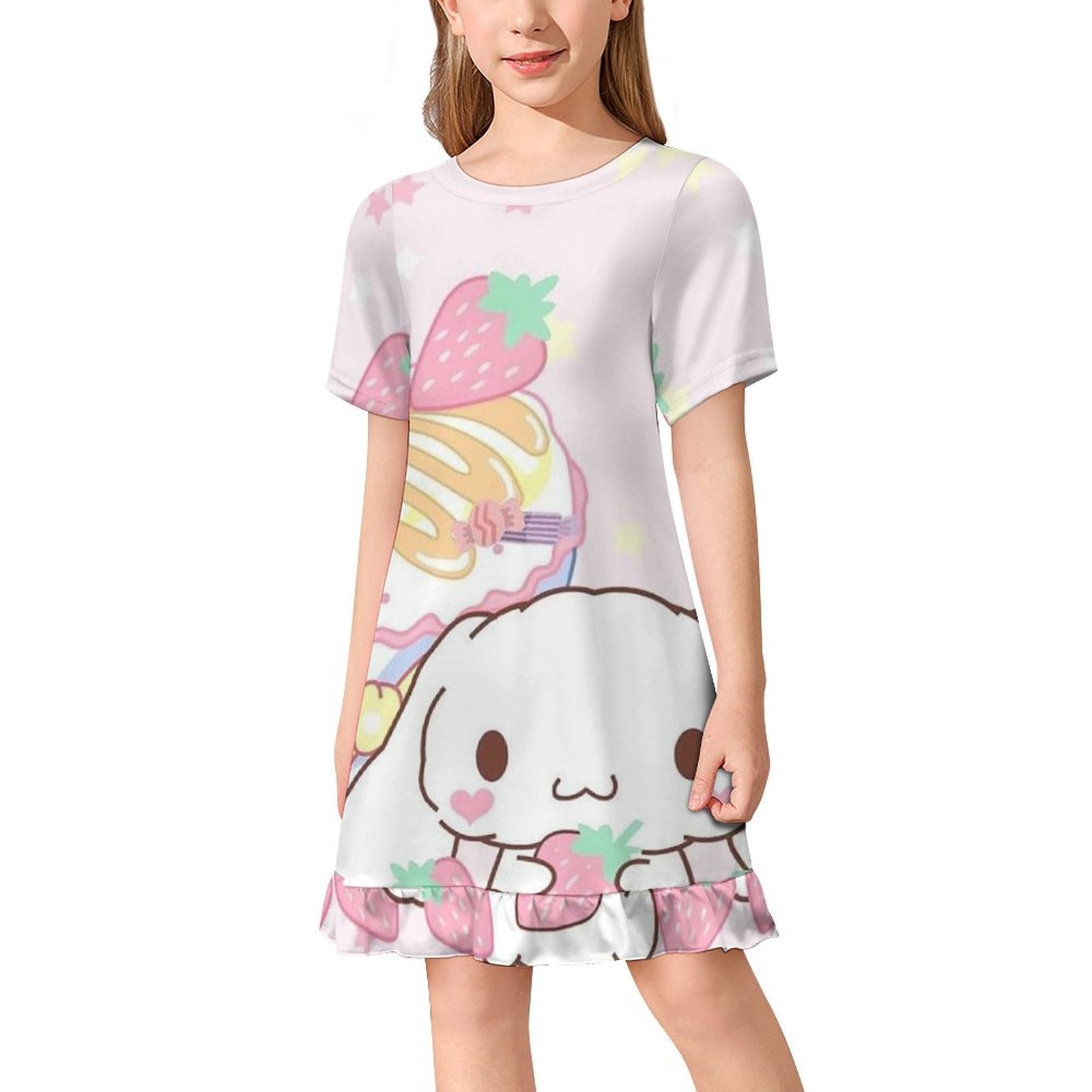 Cinnamoroll Dress for Girls Cute Casual Dresses 140CM Cinnamoroll Merch ...