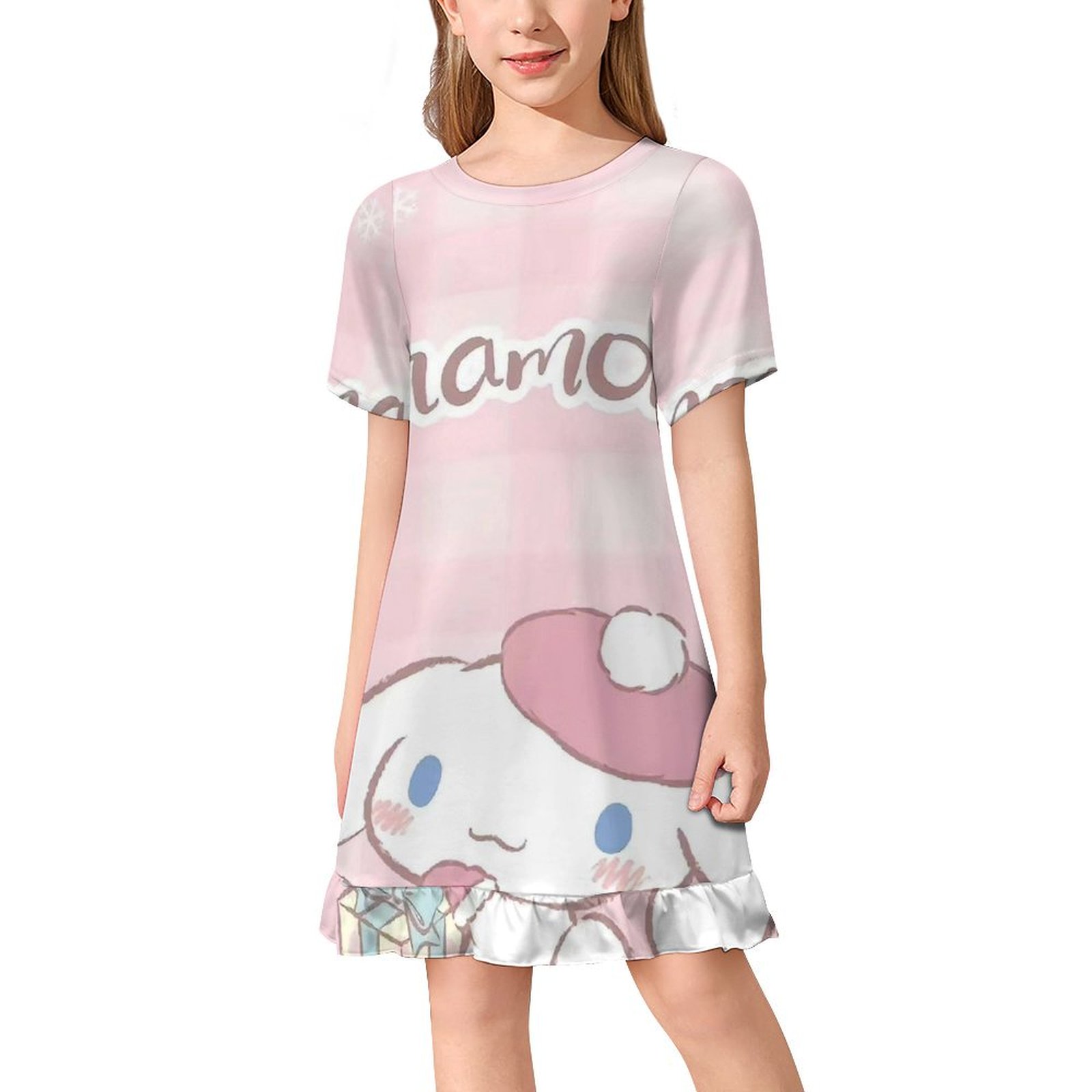 Cinnamoroll Dress for Girls Cute Casual Dresses 140CM Cinnamoroll Merch ...