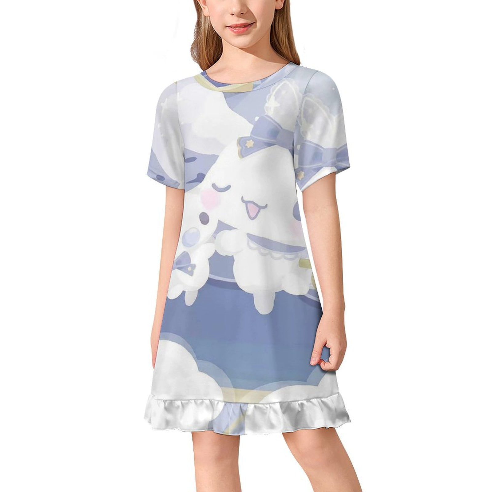 Cinnamoroll Dress for Girls Cute Casual Dresses 140CM Cinnamoroll Merch ...