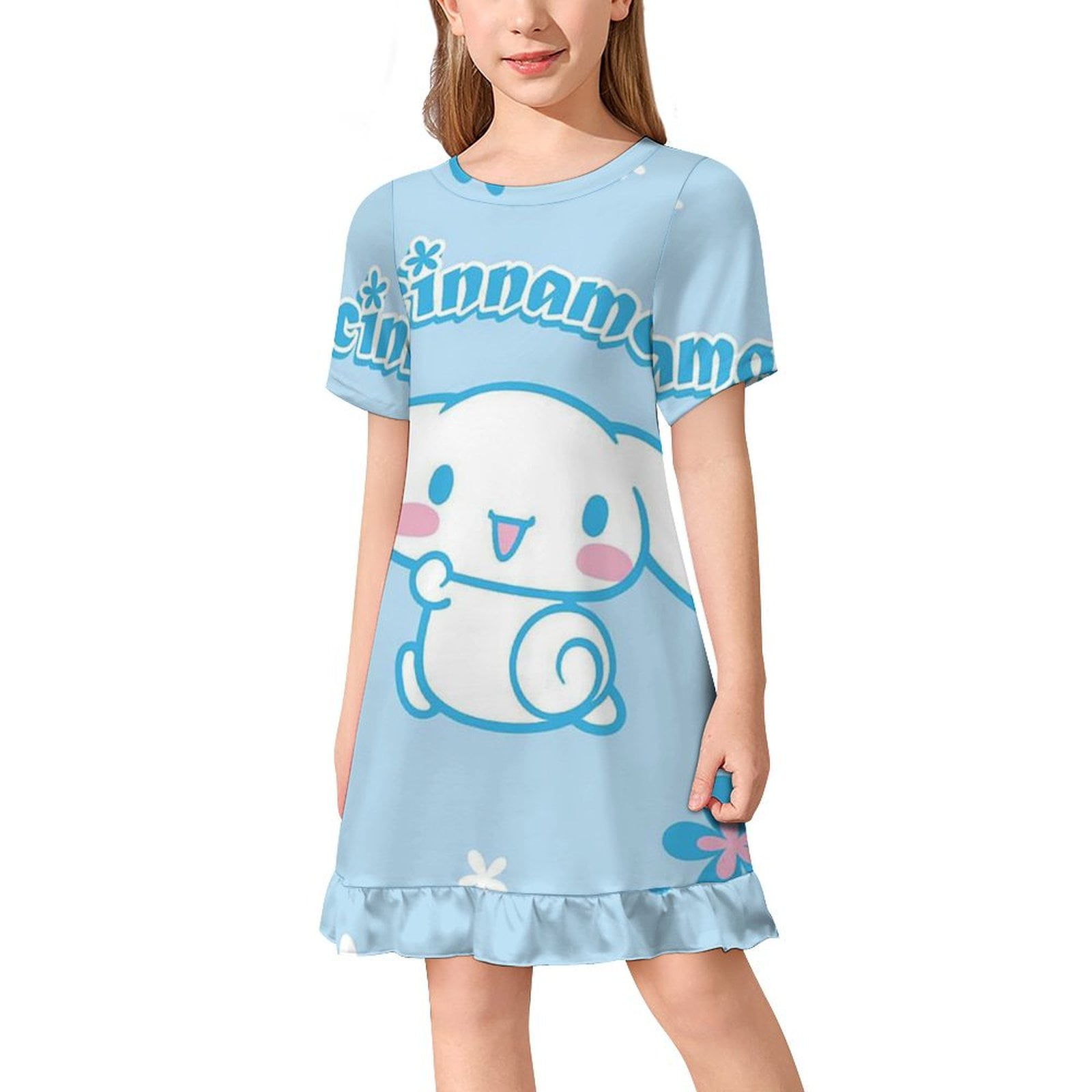 Cinnamoroll Dress for Girls Cute Casual Dresses 140CM Cinnamoroll Merch ...