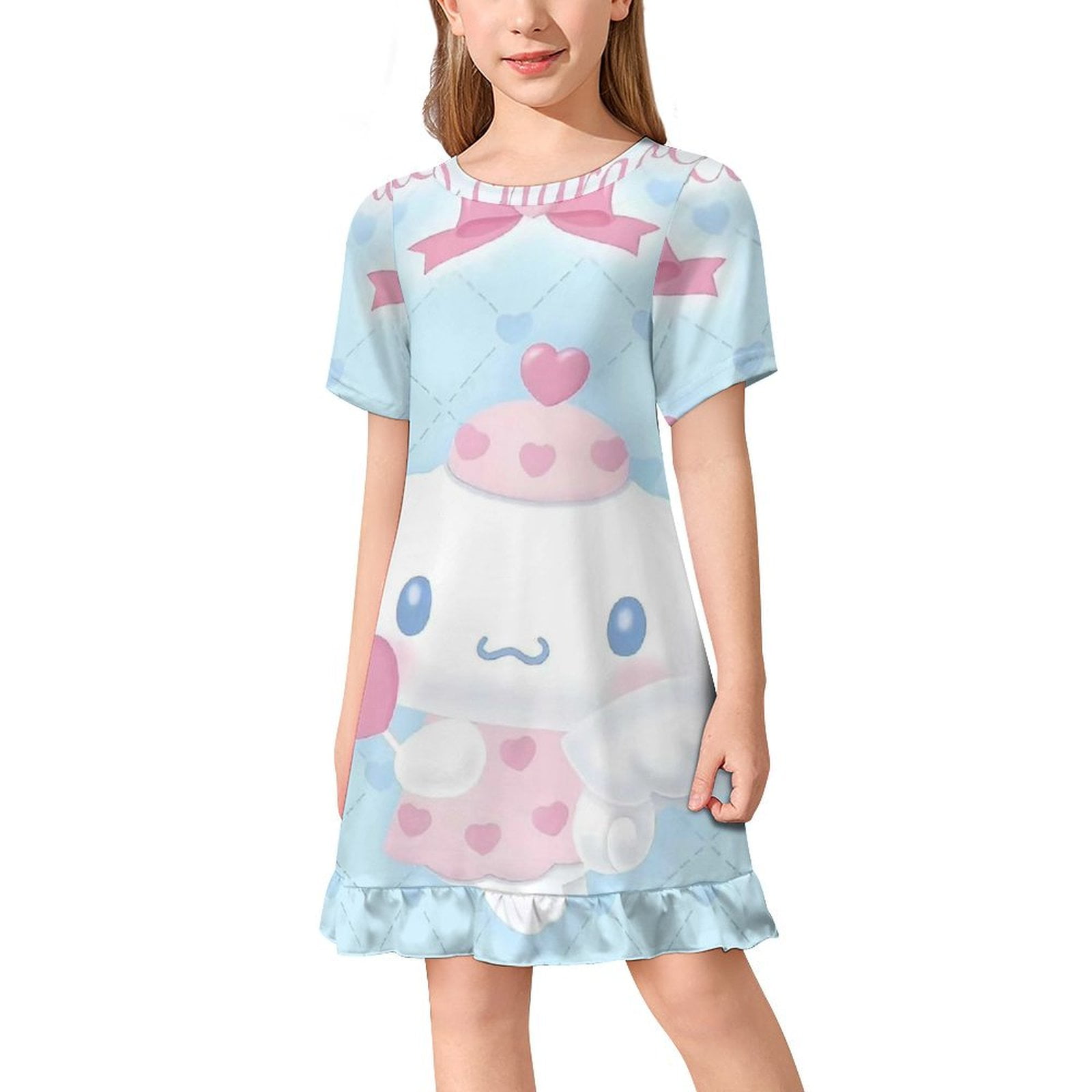 Cinnamoroll Dress for Girls Cute Casual Dresses 150CM Cinnamoroll Merch ...