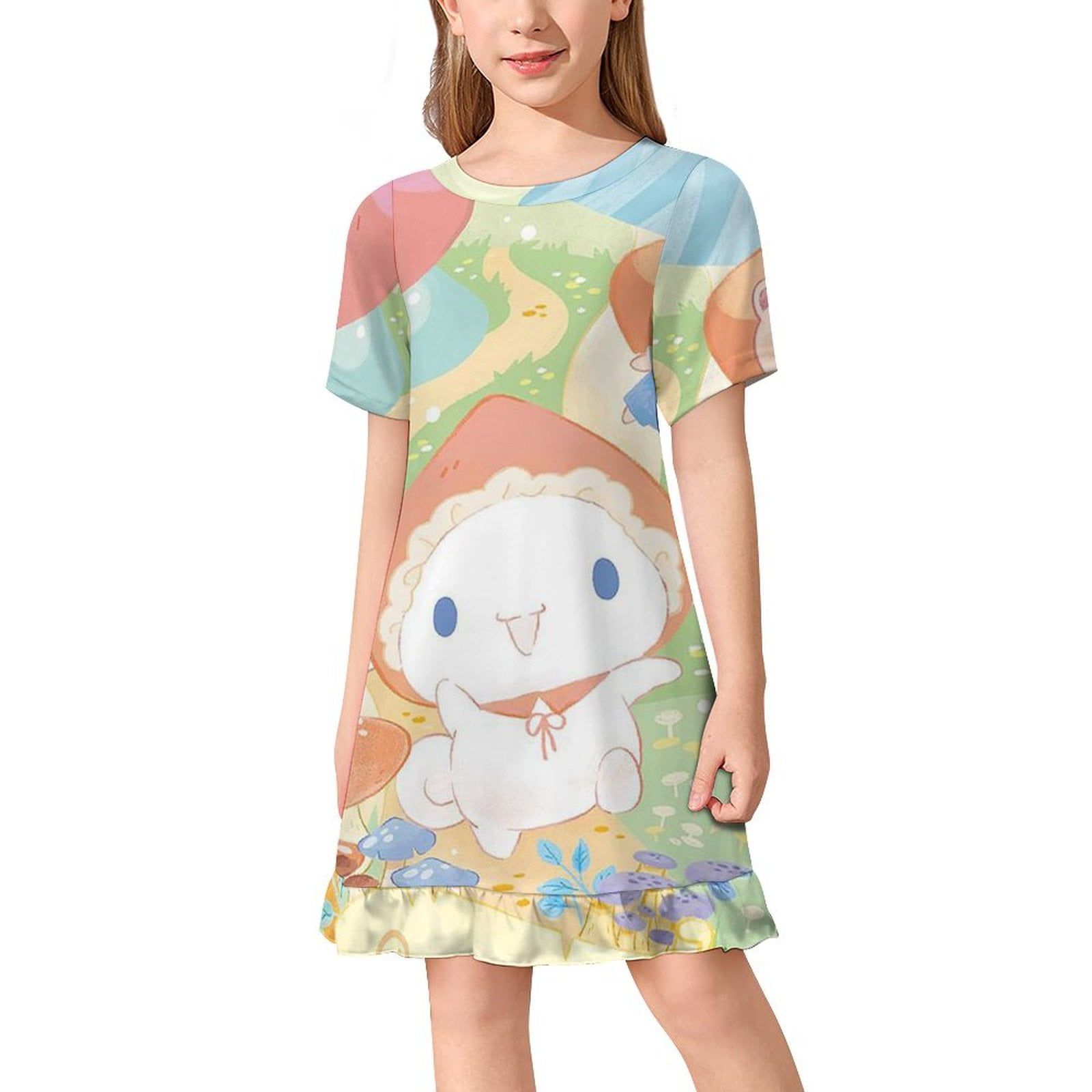 Cinnamoroll Dress for Girls Cute Casual Dresses 150CM Cinnamoroll Merch ...