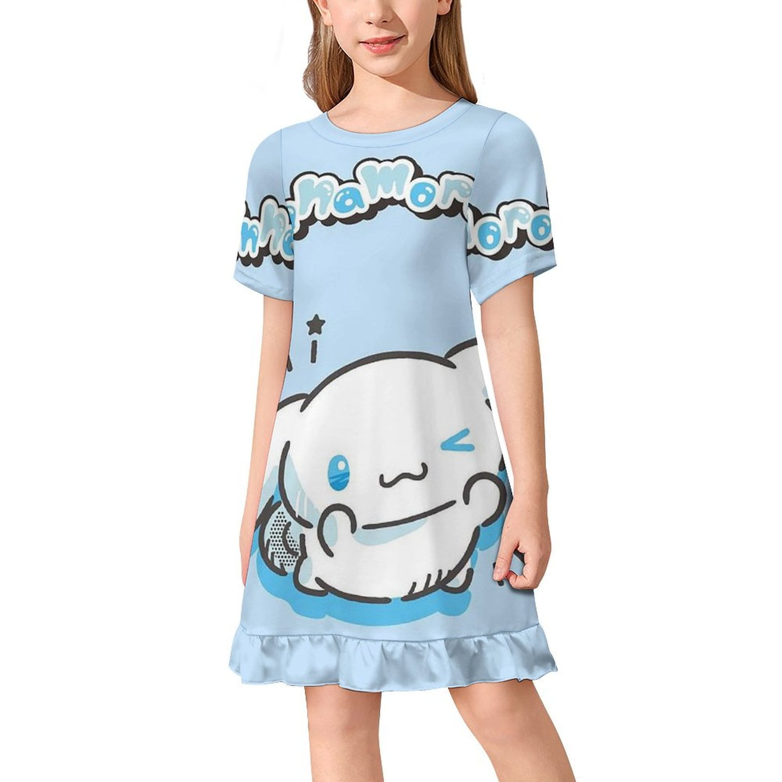 Cinnamoroll Dress for Girls Cute Casual Dresses 150CM Cinnamoroll Merch ...