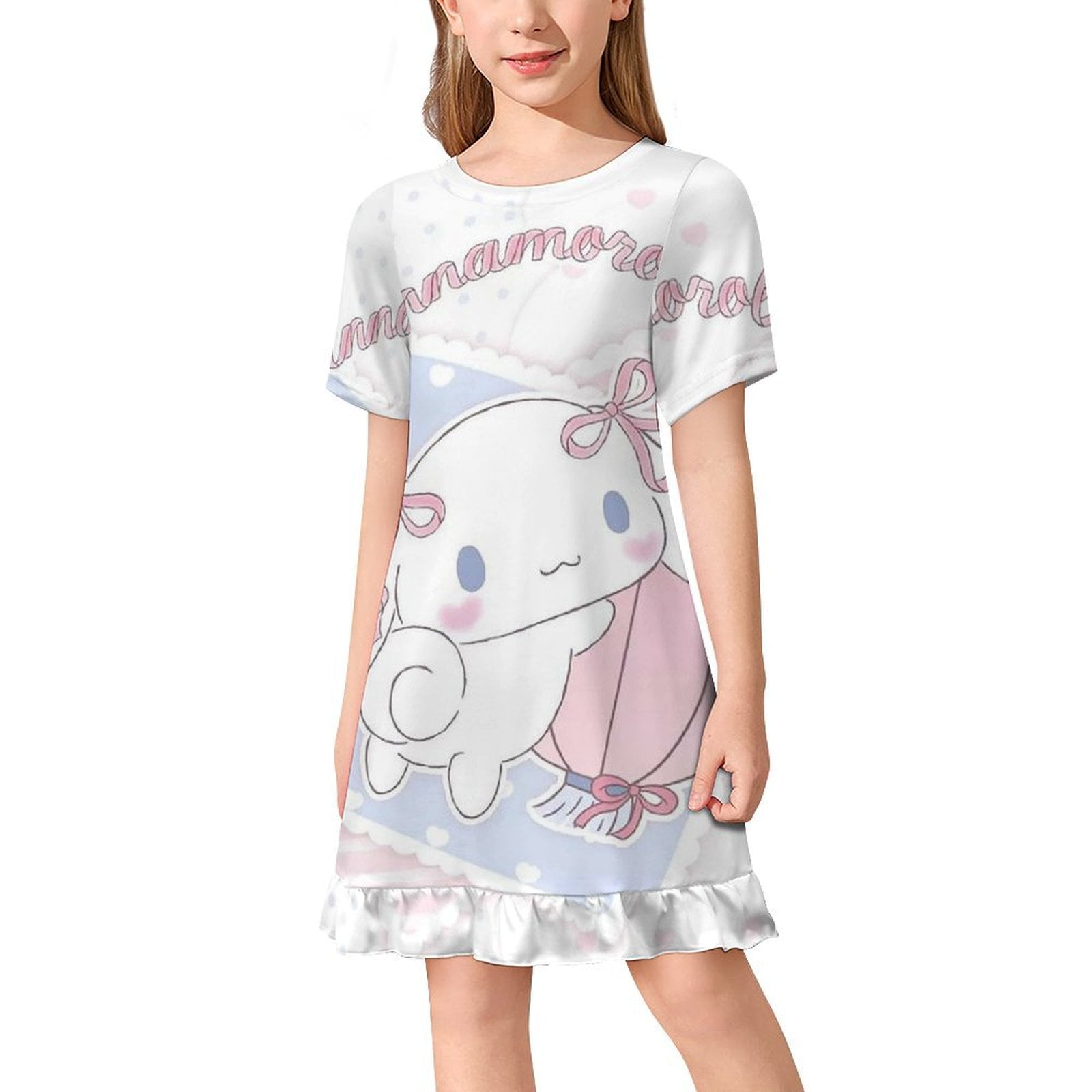 Cinnamoroll Dress for Girls Cute Casual Dresses 150CM Cinnamoroll Merch ...