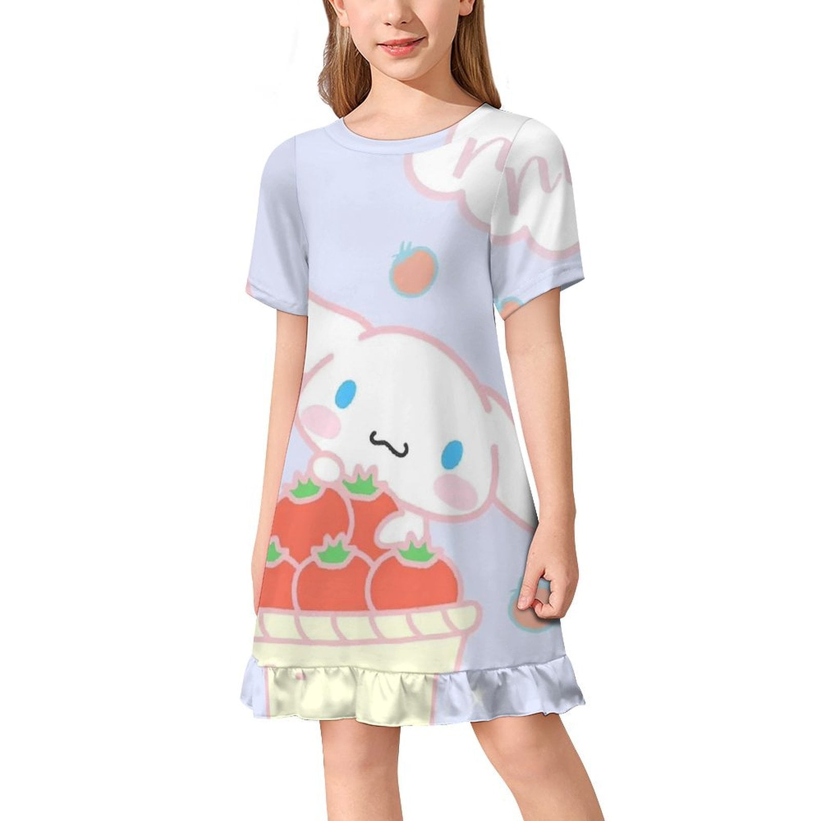 Cinnamoroll Dress for Girls Cute Casual Dresses 150CM Cinnamoroll Merch ...