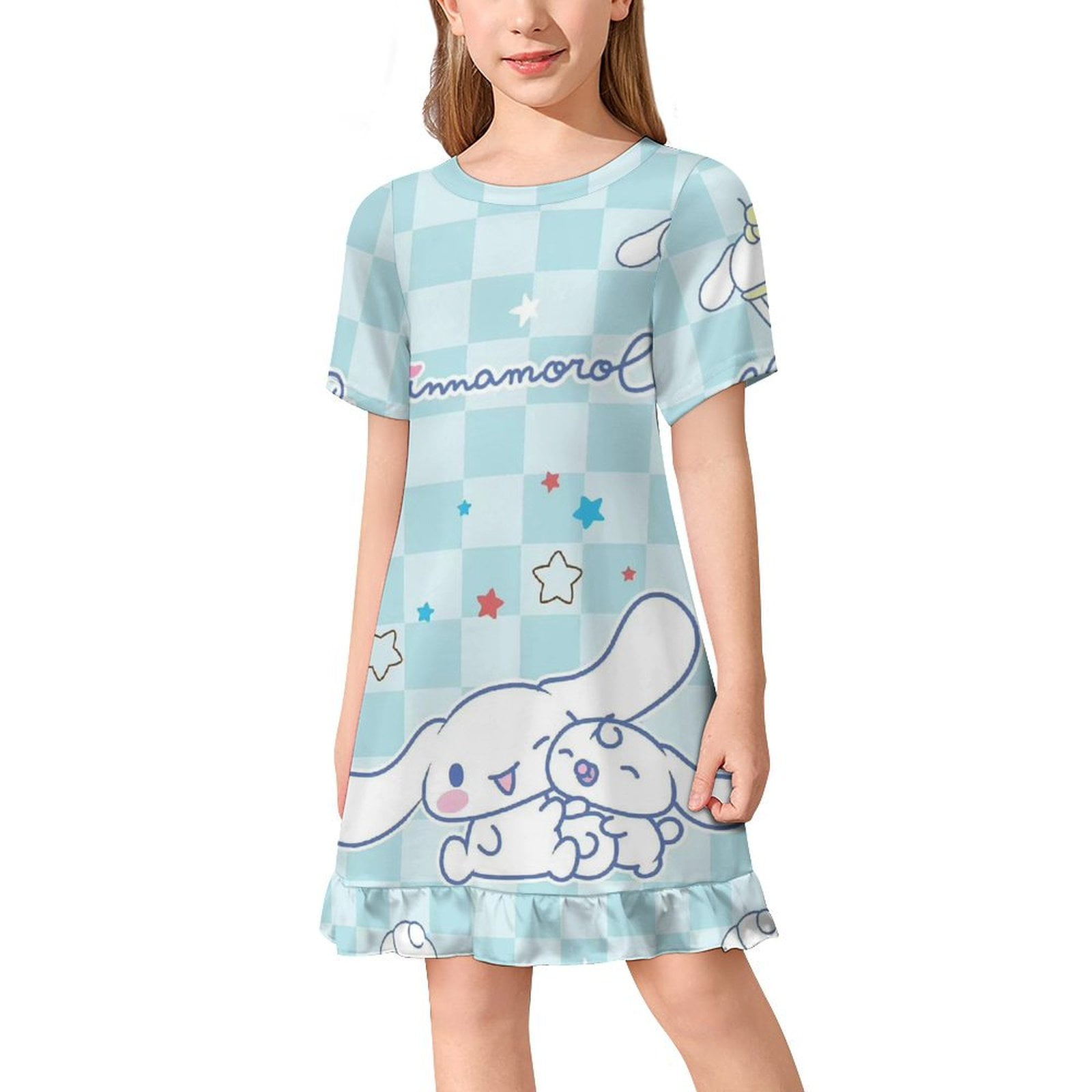 Cinnamoroll Dress for Girls Cute Casual Dresses 150CM Cinnamoroll Merch ...
