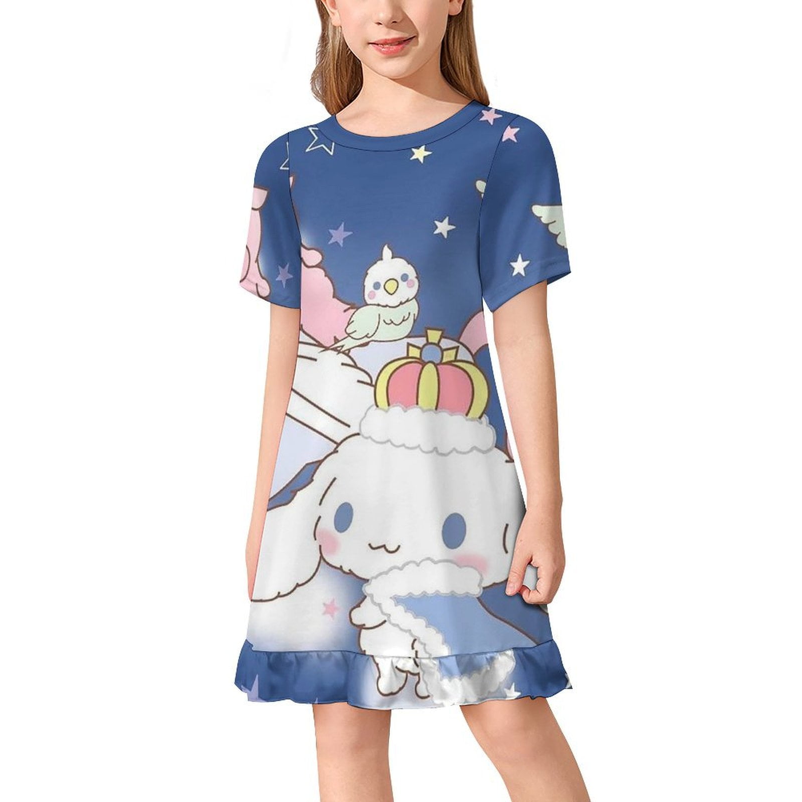 Cinnamoroll Dress for Girls Cute Casual Dresses 150CM Cinnamoroll Merch ...