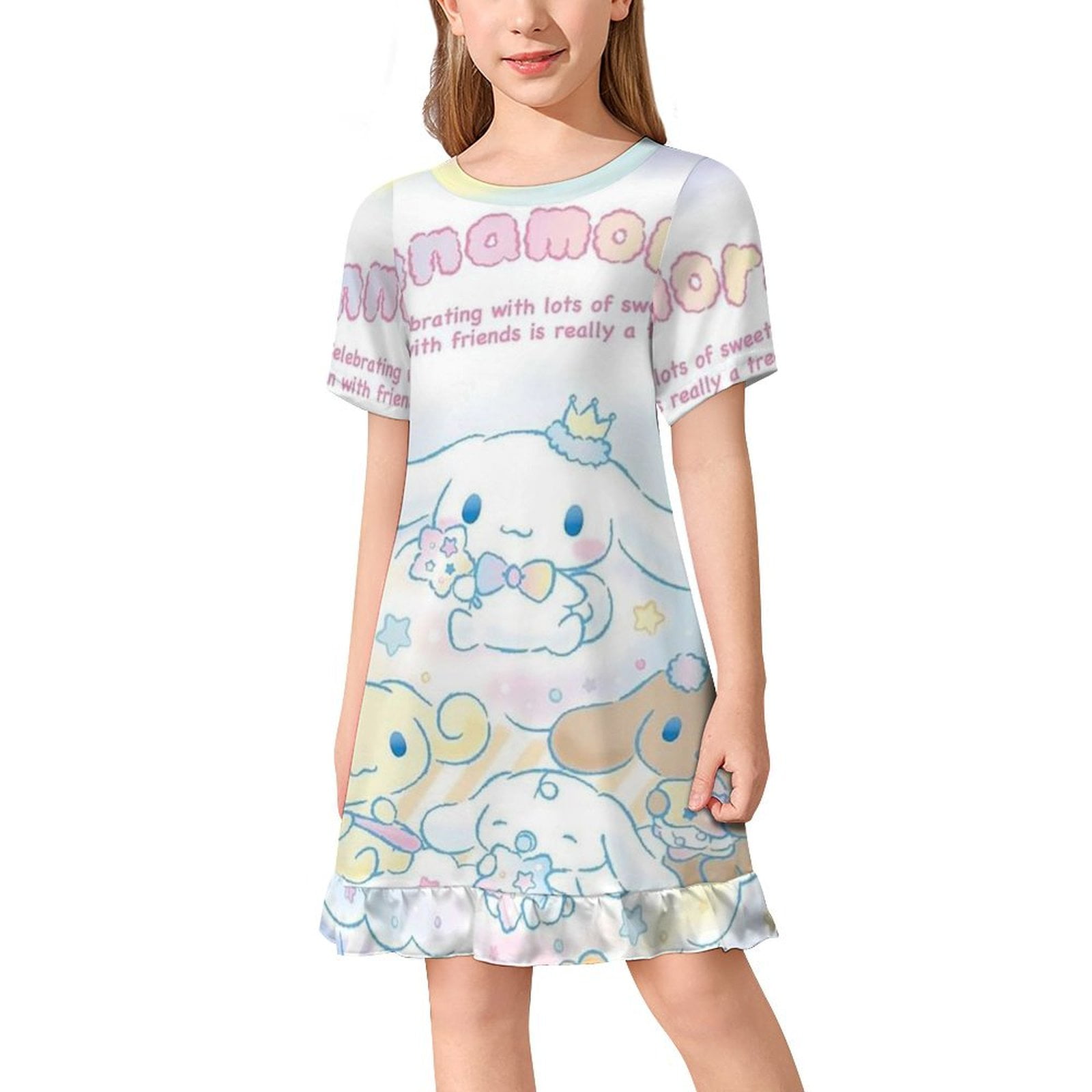 Cinnamoroll Dress for Girls Cute Casual Dresses 160CM Cinnamoroll Merch ...