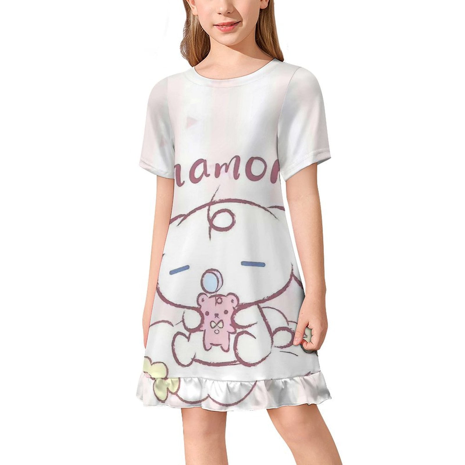Cinnamoroll Dress for Girls Cute Casual Dresses 160CM Cinnamoroll Merch ...