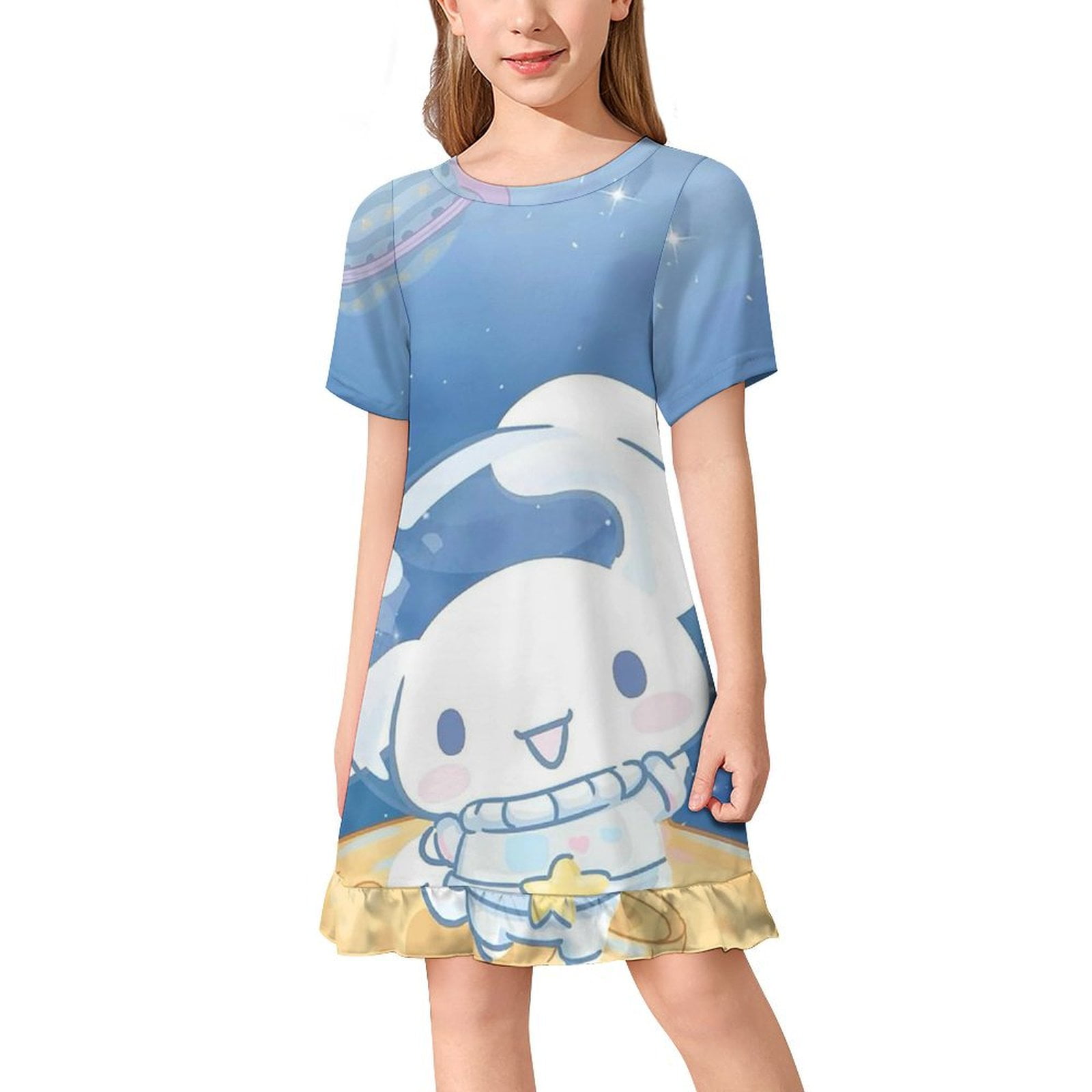 Cinnamoroll Dress for Girls Cute Casual Dresses 160CM Cinnamoroll Merch ...