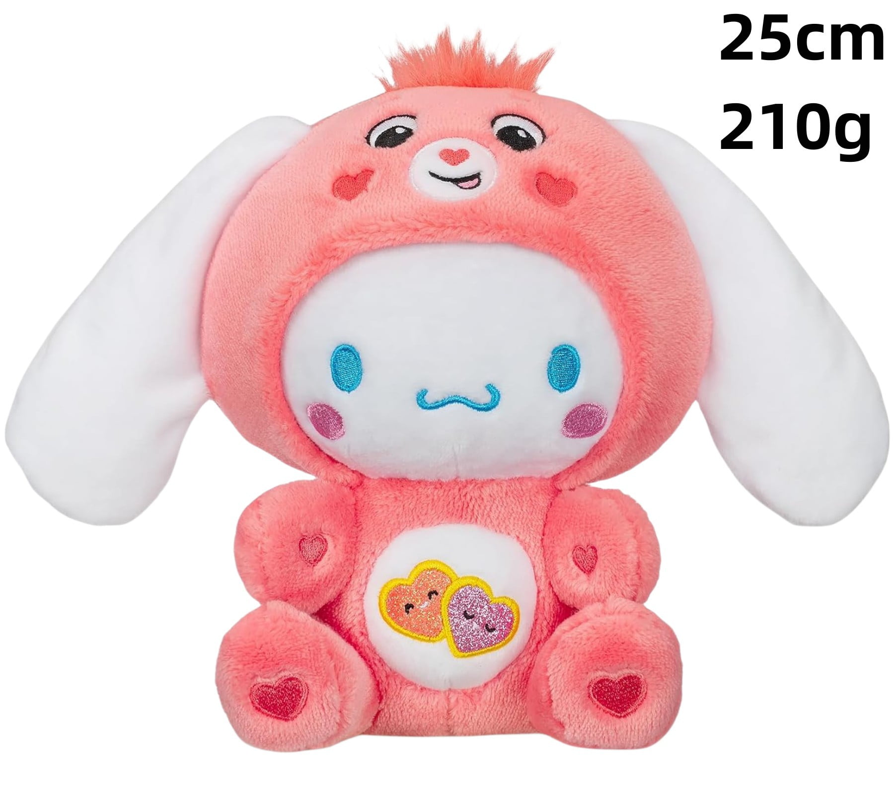 New Cinnamoroll Dressed As Love-a-Lot Bear 8" Fun-Size Plush, Pink ...