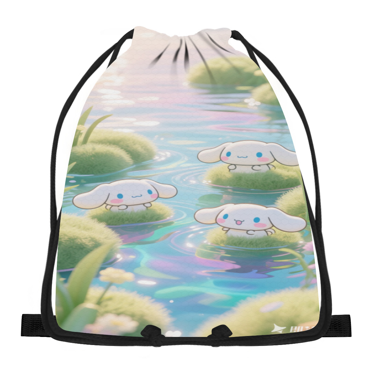Cinnamoroll Durable Polyester Drawstring Bag Lightweight, Spacious and ...