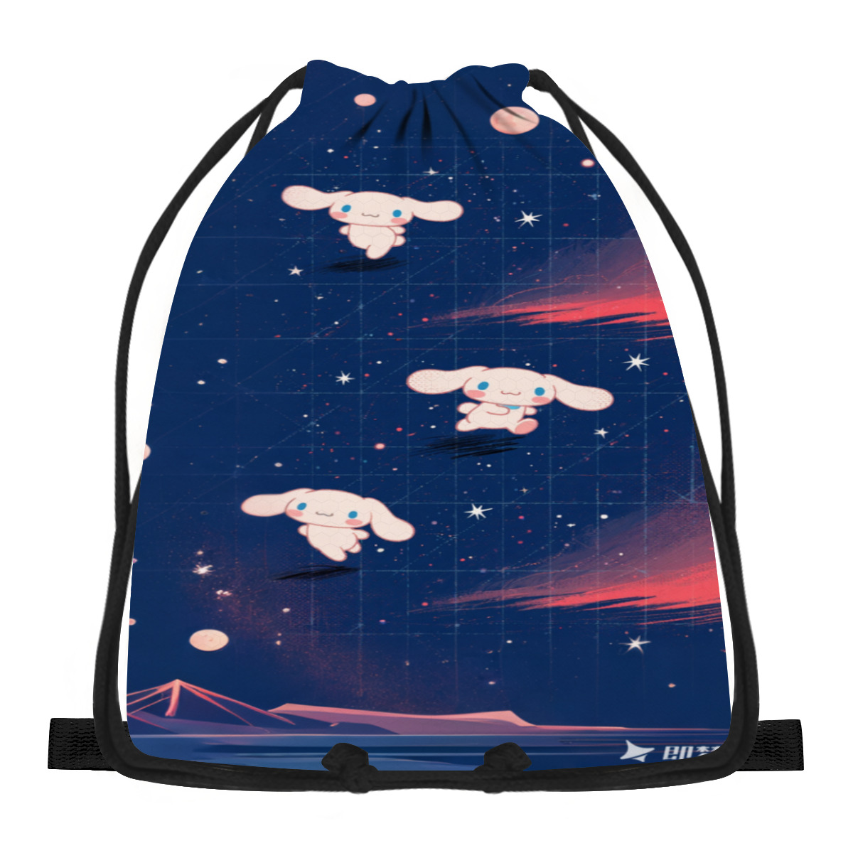Cinnamoroll Durable Polyester Drawstring Bag Lightweight, Spacious and ...