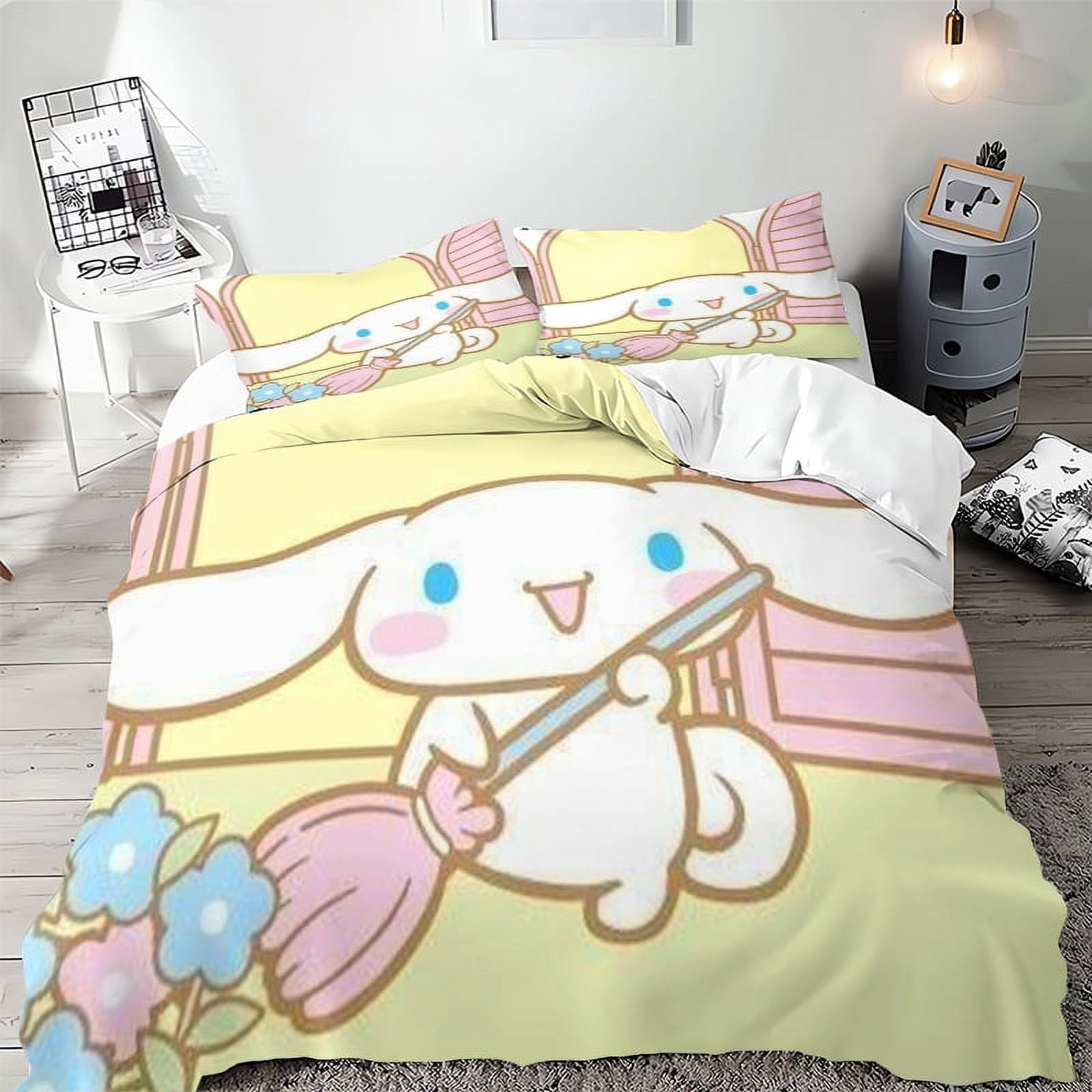 Cinnamoroll Duvet Cover 3D Printed Full Size Microfiber Bedding Set ...