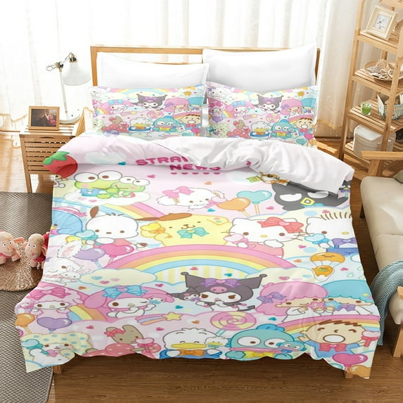 Cinnamoroll Duvet Cover Bedding Set Cute Printed Cartoon Quilt Cover ...