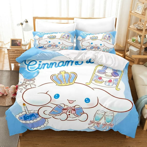 Cinnamoroll Duvet Cover Bedding Set Cute Printed Cartoon Quilt Cover ...
