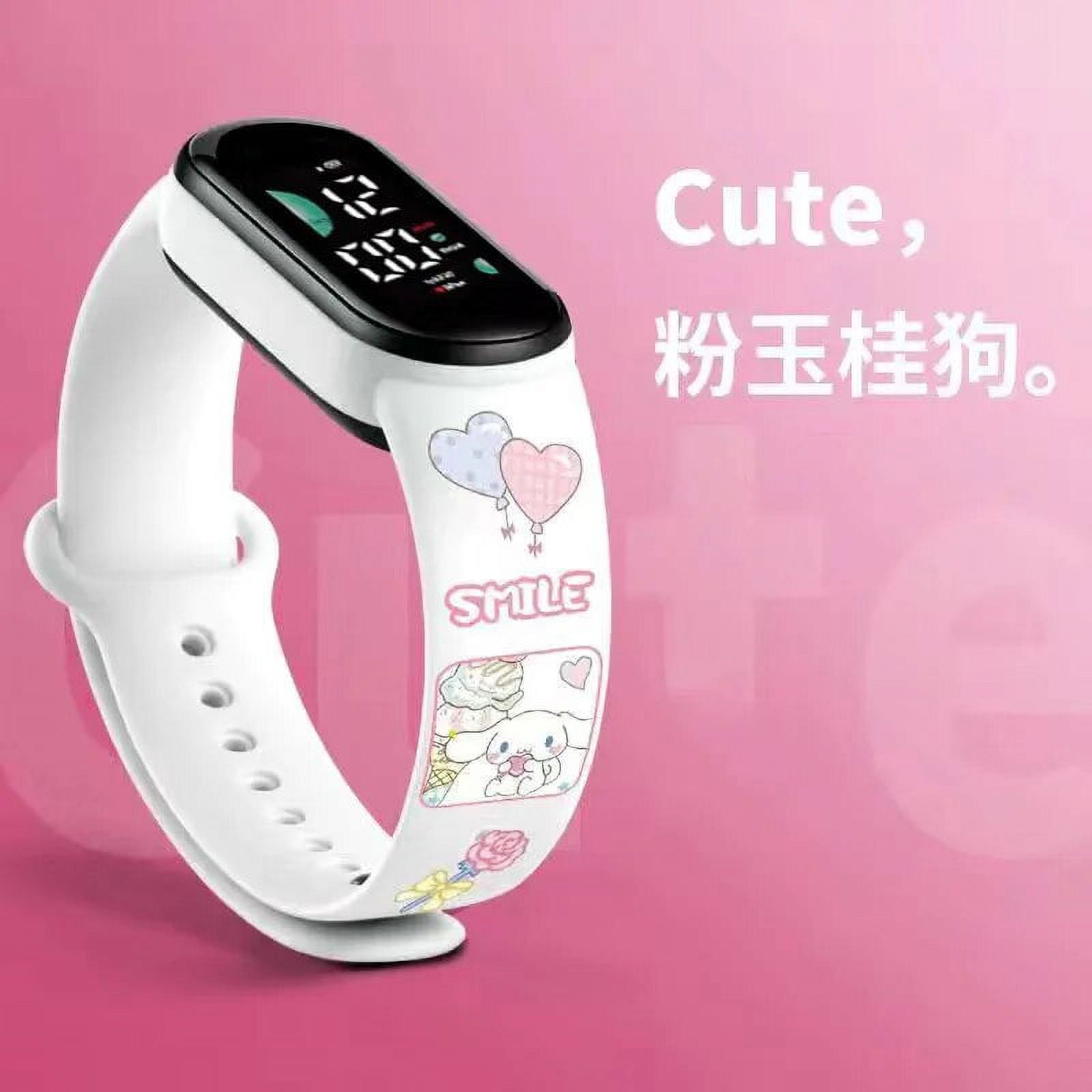 Cinnamoroll Electronic Clock Led Pochacco Watch Kuromi Watches Sanrio ...