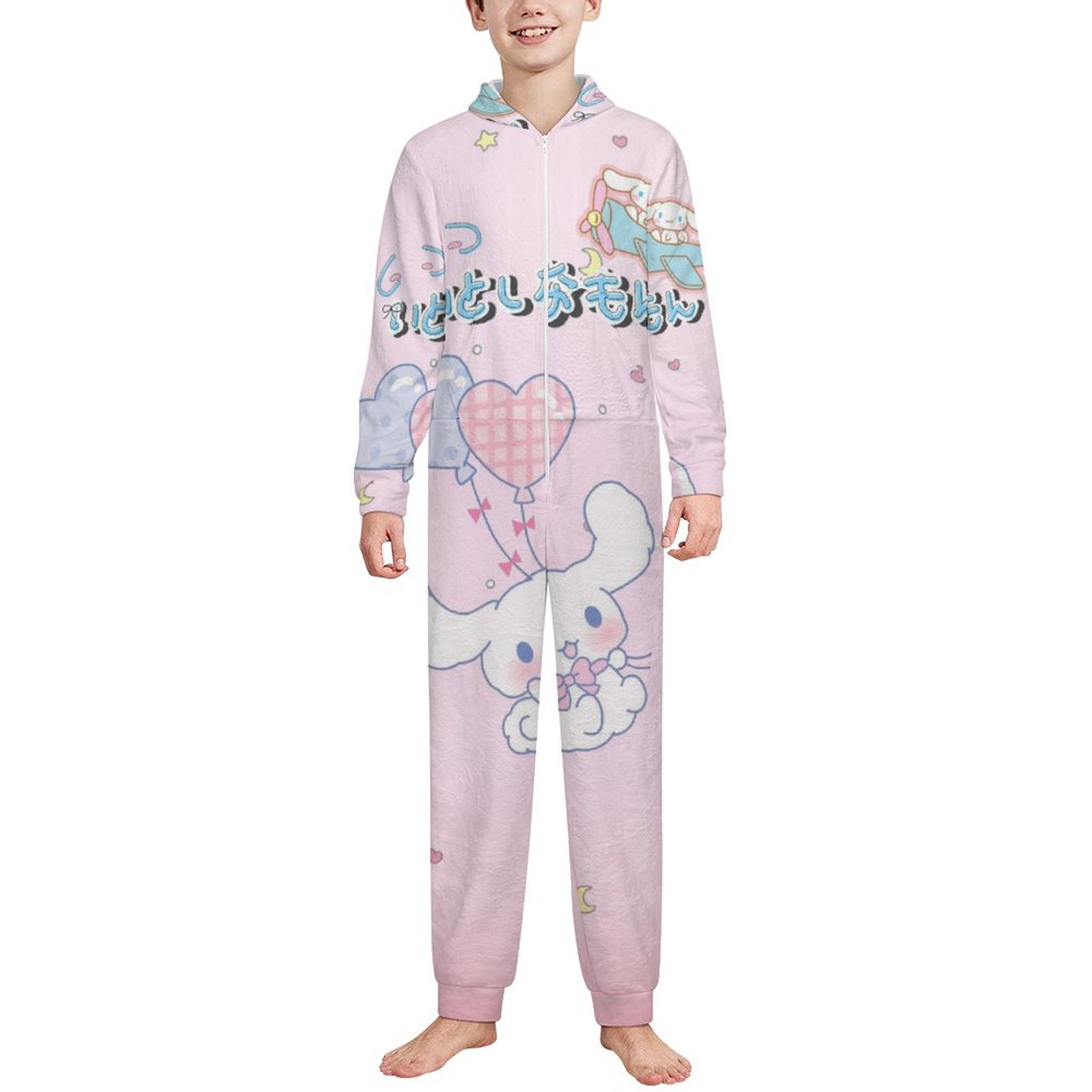 Cinnamoroll Fleece Pajama One Piece Sleepwear Jumpsuits for Daily Wears ...