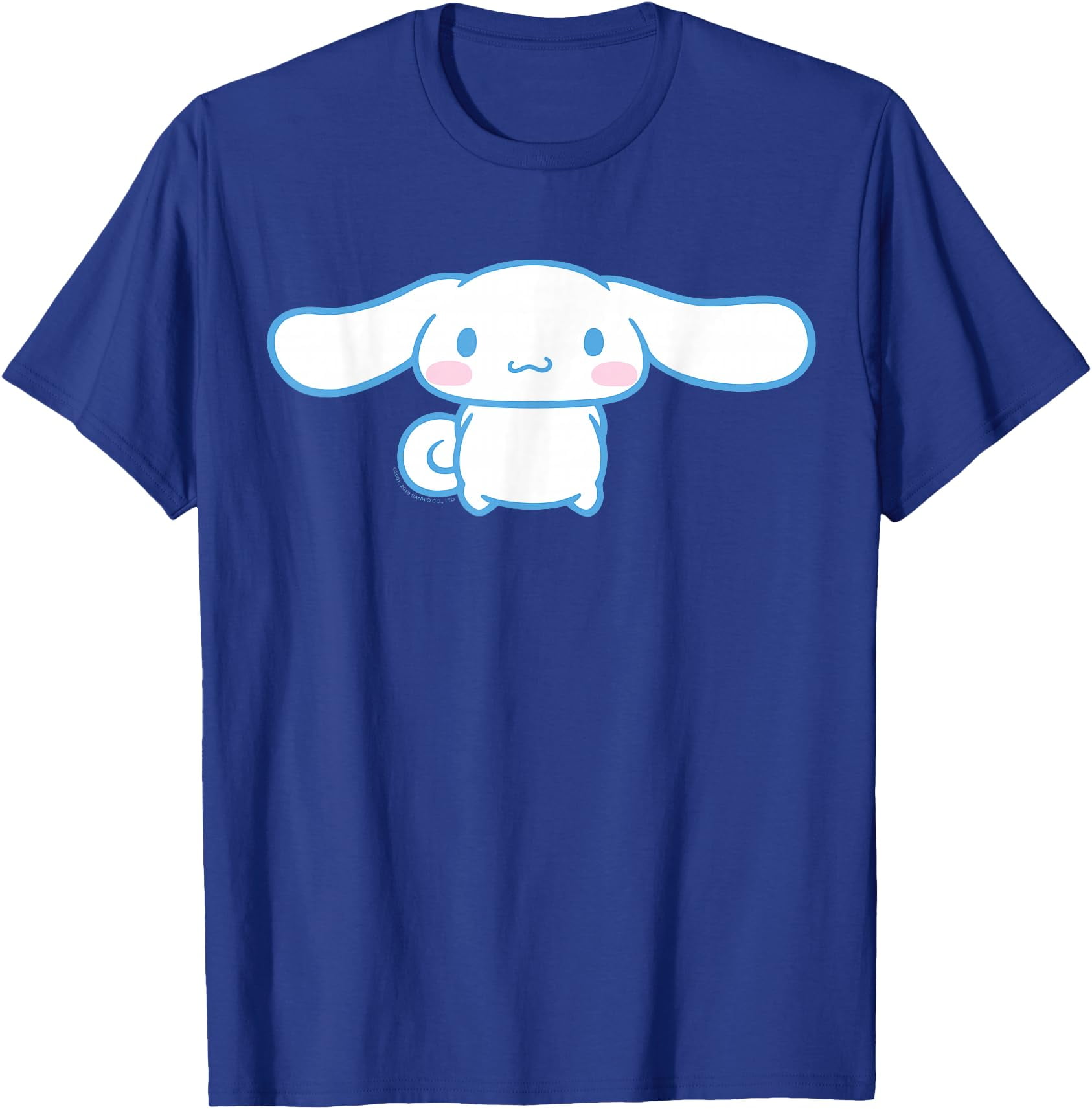 Cinnamoroll Front Cute Smile DTG Print Unisex T-Shirt,Royal Blue Color ...