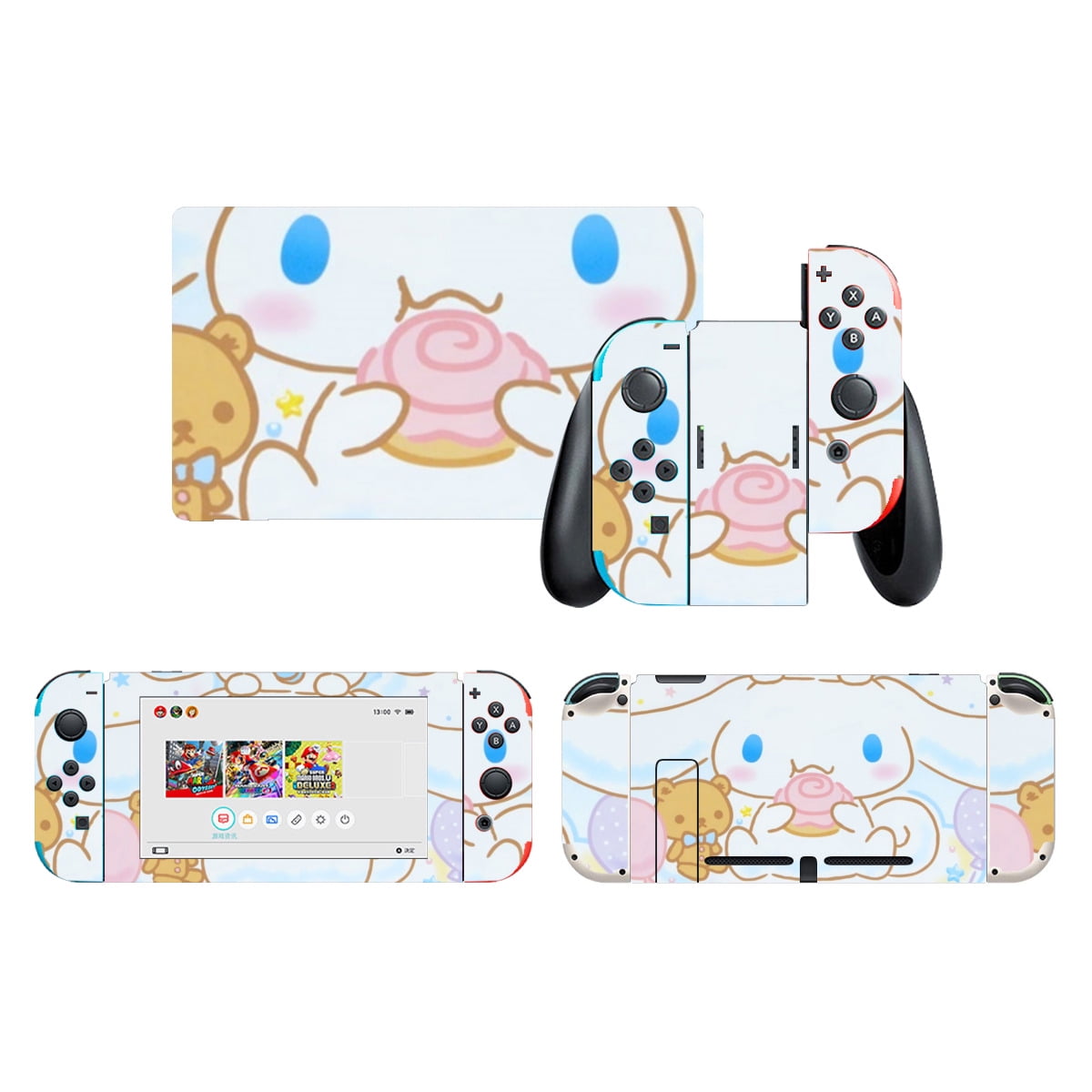 Cinnamoroll Game Switch Skin - Anime Cartoon Game Sticker, No Bubble ...