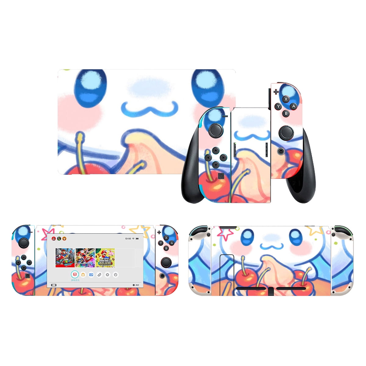 Cinnamoroll Game Switch Skin - Anime Cartoon Game Sticker, No Bubble ...