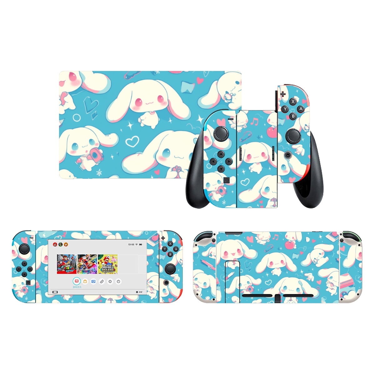 Cinnamoroll Game Switch Skin - Anime Cartoon Game Sticker, No Bubble ...