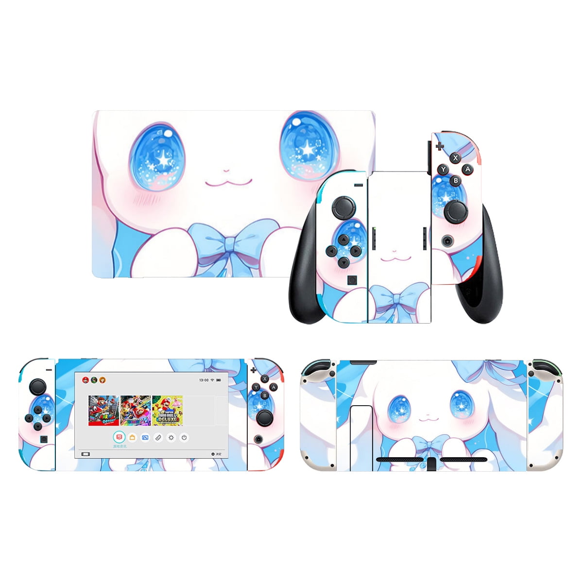 Cinnamoroll Game Switch Skin - Anime Cartoon Game Sticker, No Bubble ...