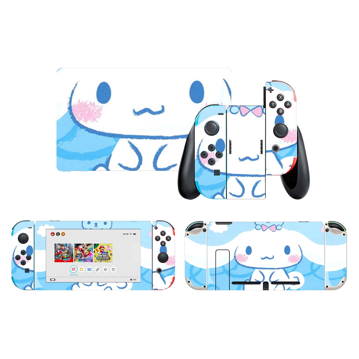Cinnamoroll Game Switch Skin - Anime Cartoon Game Sticker, No Bubble ...