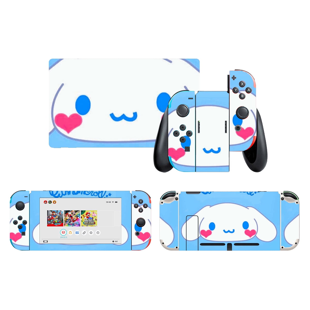 Cinnamoroll Game Switch Skin - Anime Cartoon Game Sticker, No Bubble ...